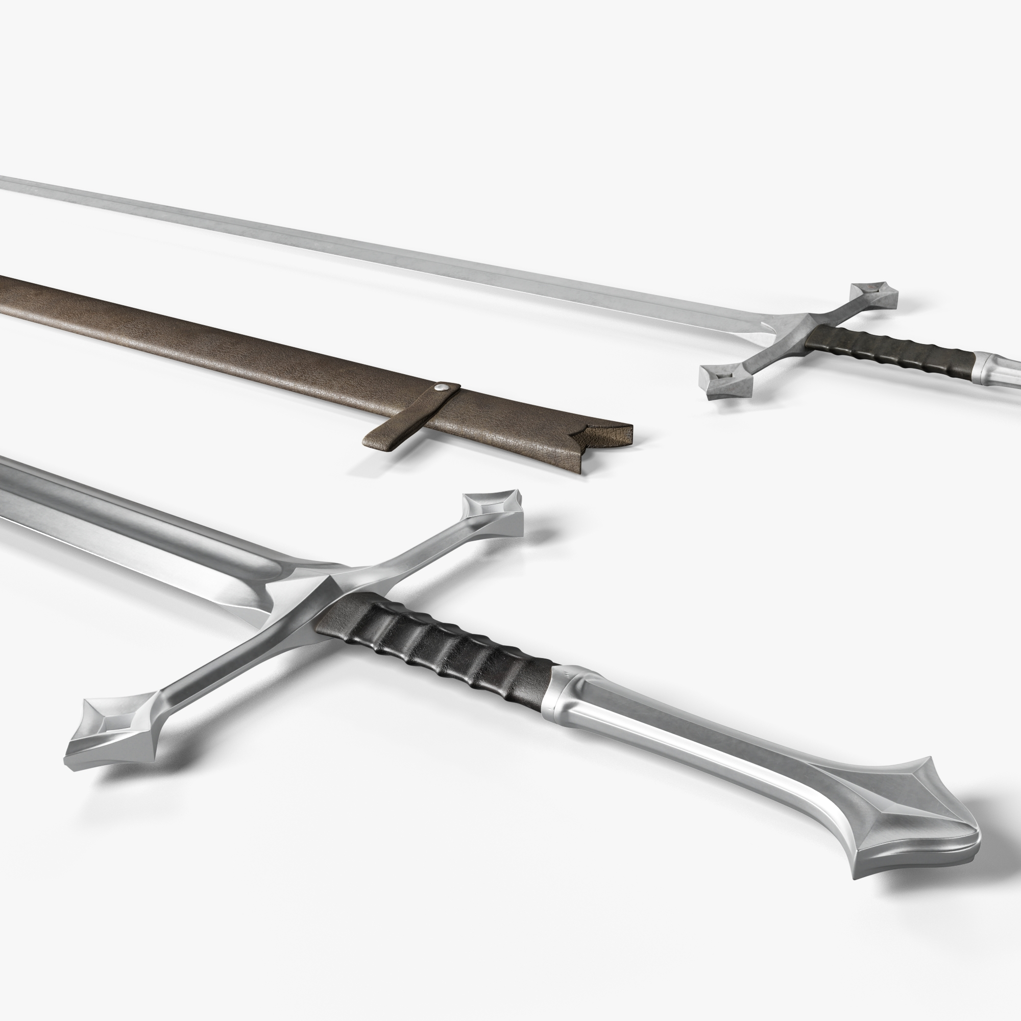 3D model Two-handed sword - TurboSquid 2043045