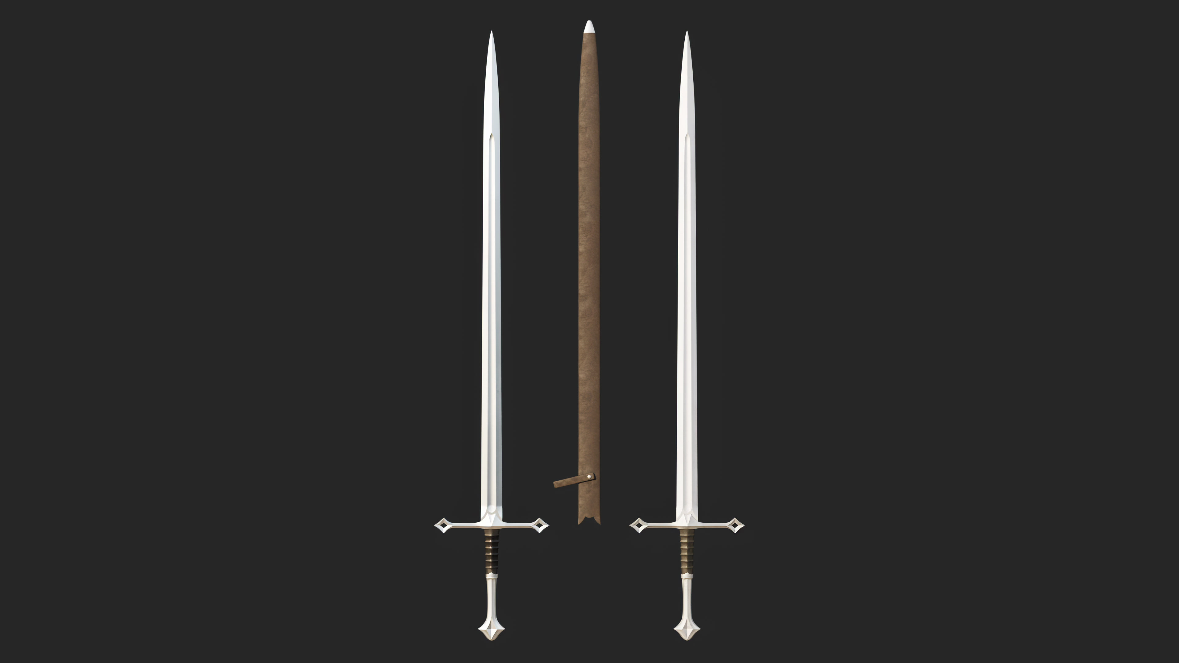 3D model Two-handed sword - TurboSquid 2043045
