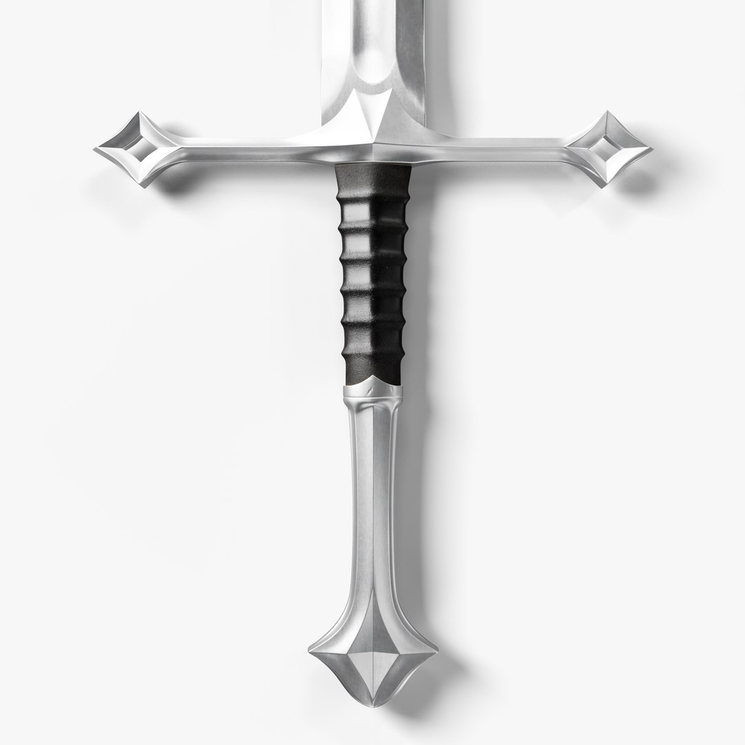 3D Model Two-handed Sword Plus Old Texture And Sheath - TurboSquid 2043045