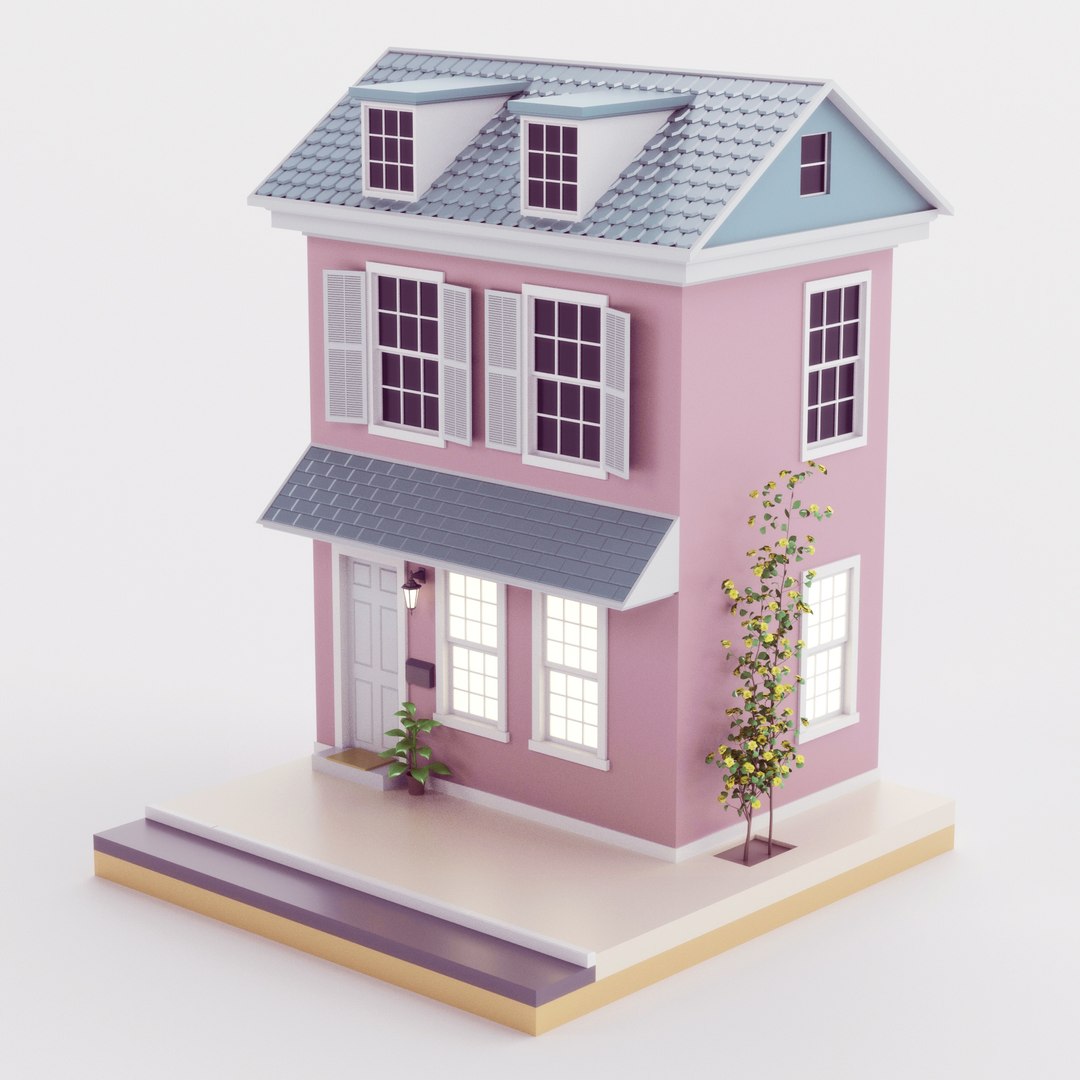 3D Cartoon Building 06 Model - TurboSquid 1798650