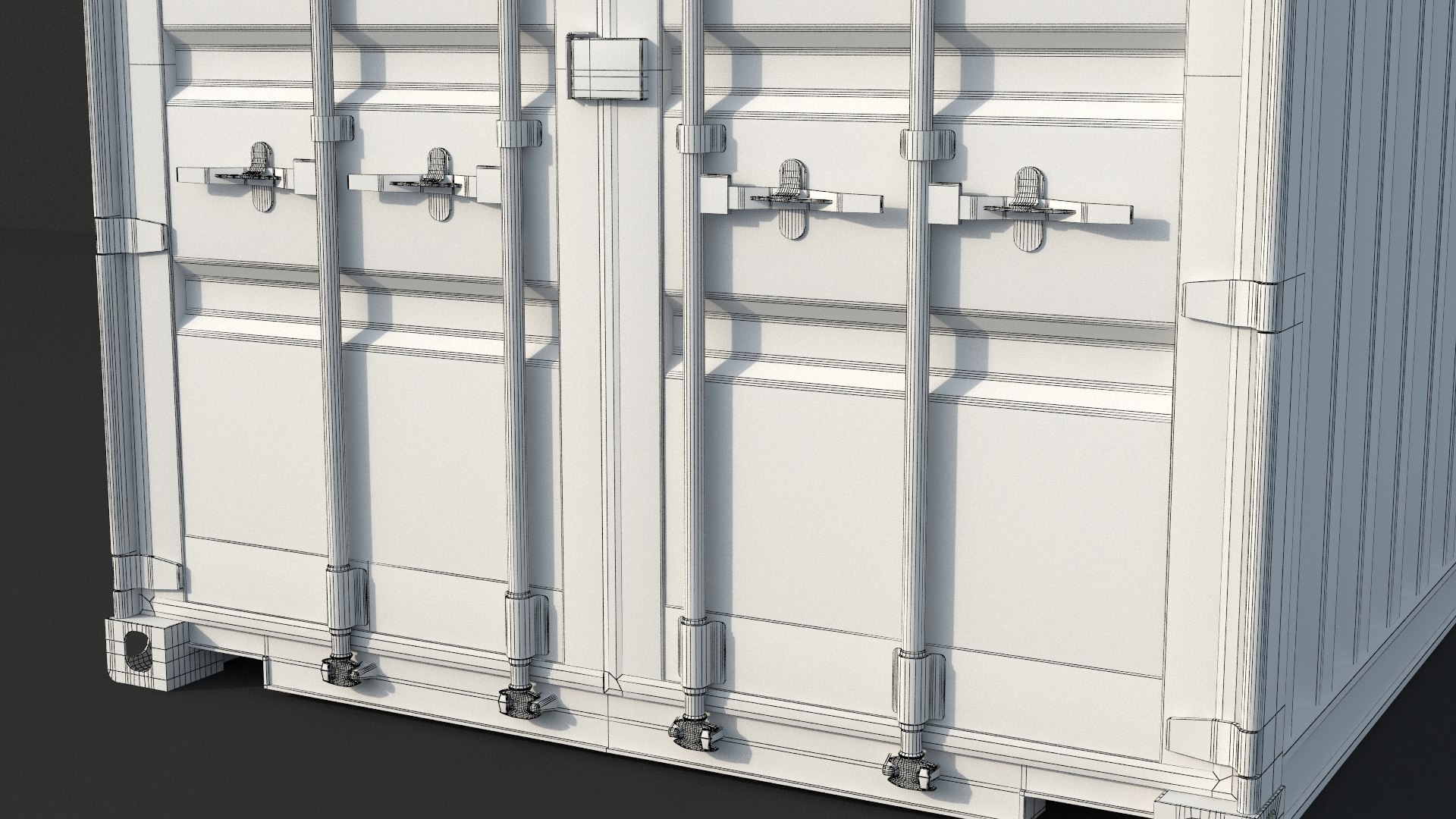 3D Cargo Container Blue HD - TurboSquid 1875881