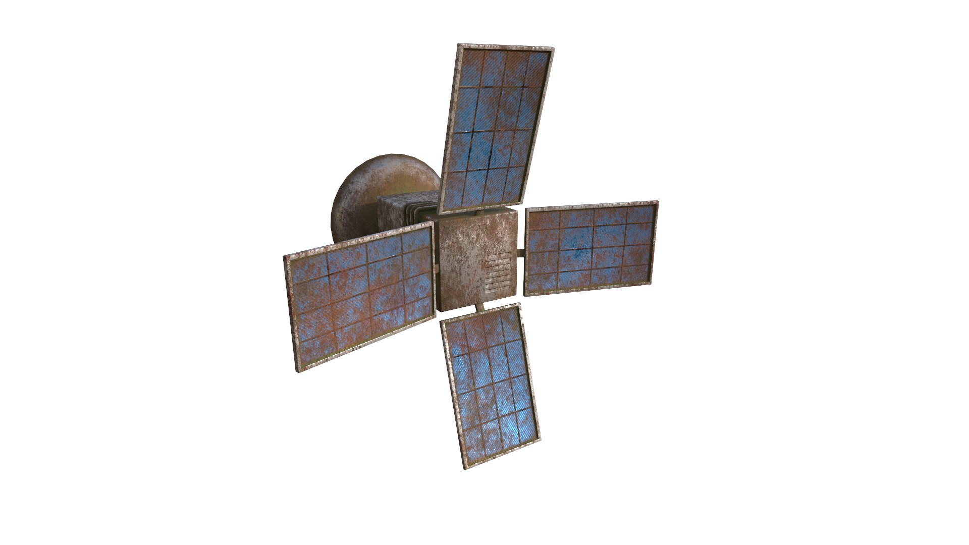 3D 10 Destroyed Satellite Collection - SciFi Space Design Model ...