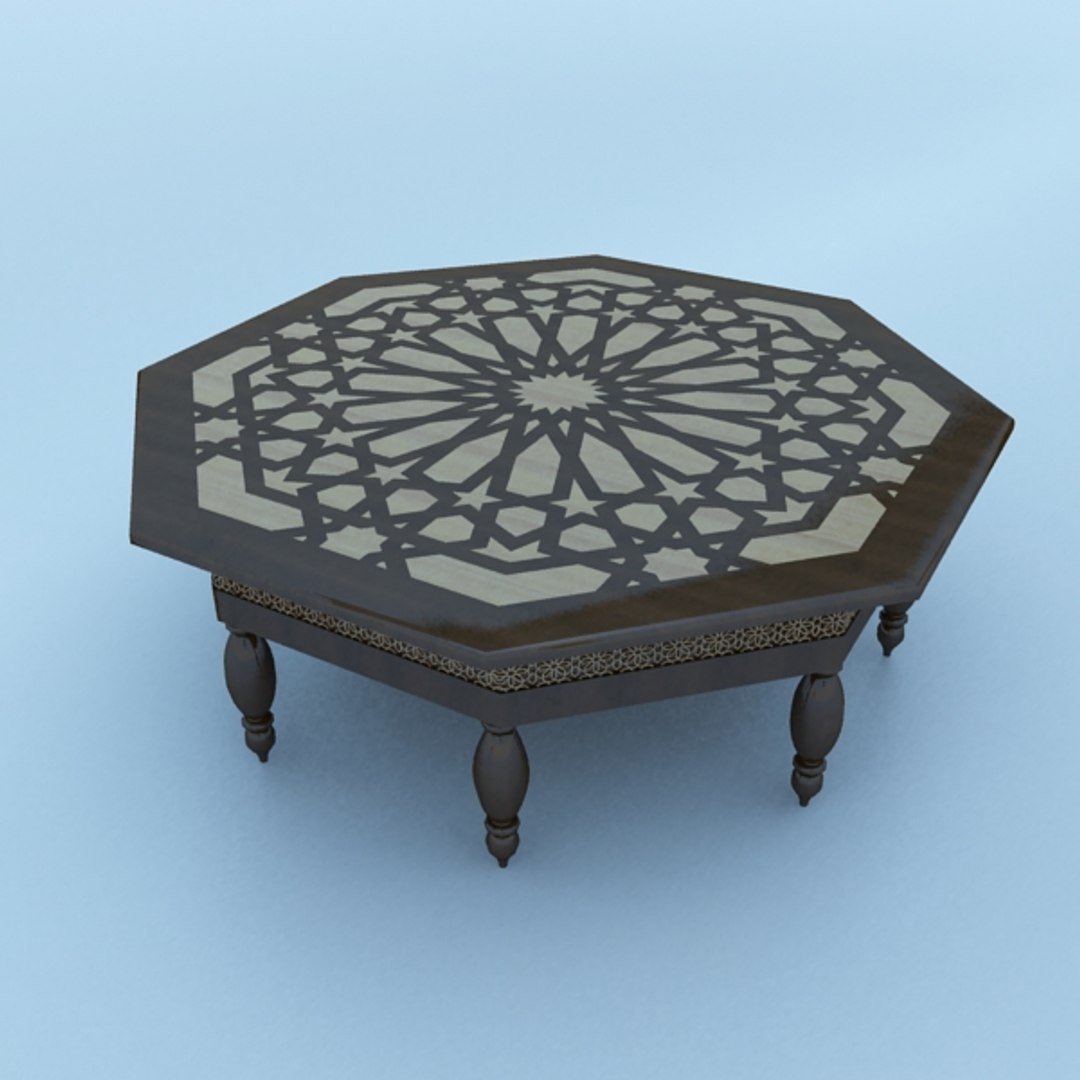 Traditional table 3D - TurboSquid 1300139