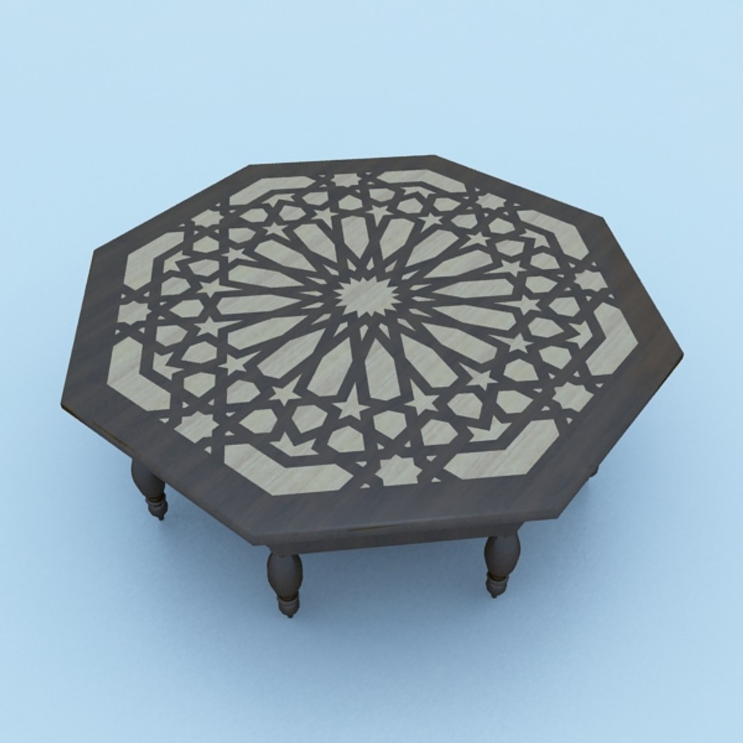 Traditional table 3D - TurboSquid 1300139