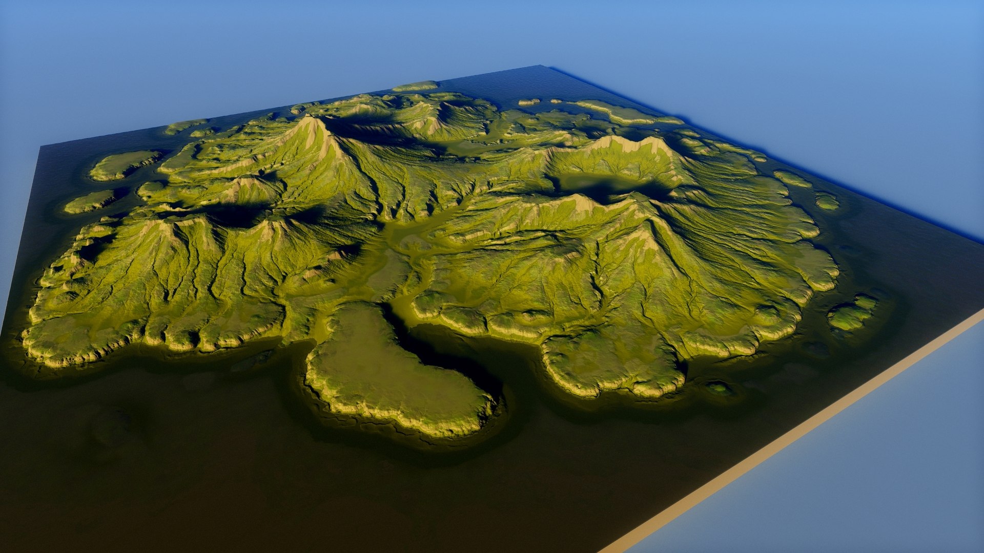 3D Island Terrain 4 - TurboSquid 2202732