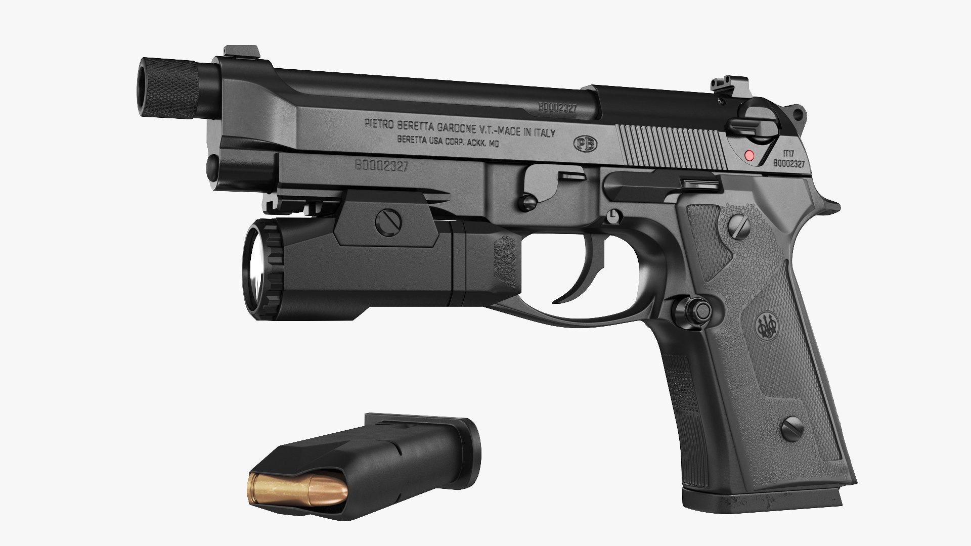 3D Beretta M9A3 Black - TurboSquid 1868830