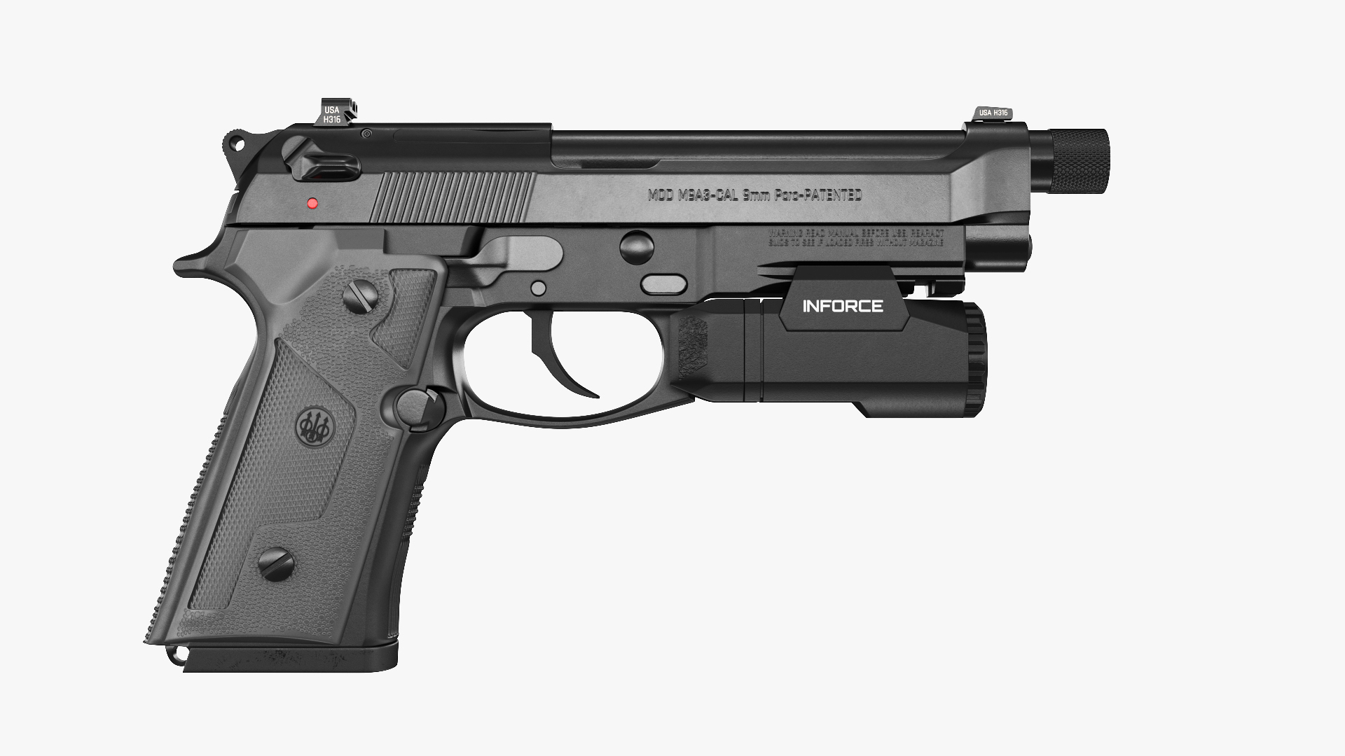 3D Beretta M9A3 Black - TurboSquid 1868830