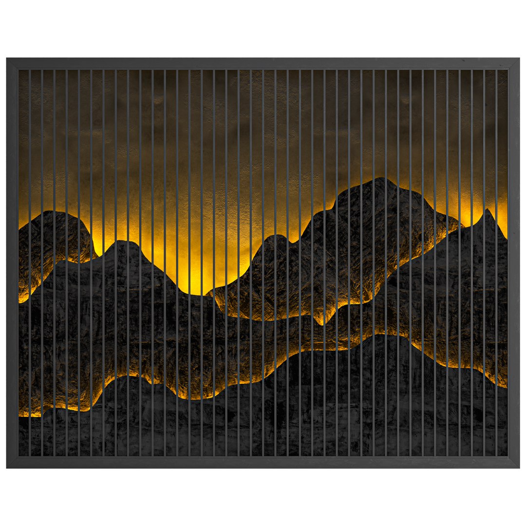 Mountain Wall Panel 3D - TurboSquid 1965308