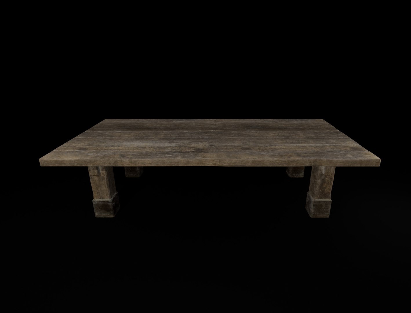 3D Medieval Rough Table Model - TurboSquid 1551559