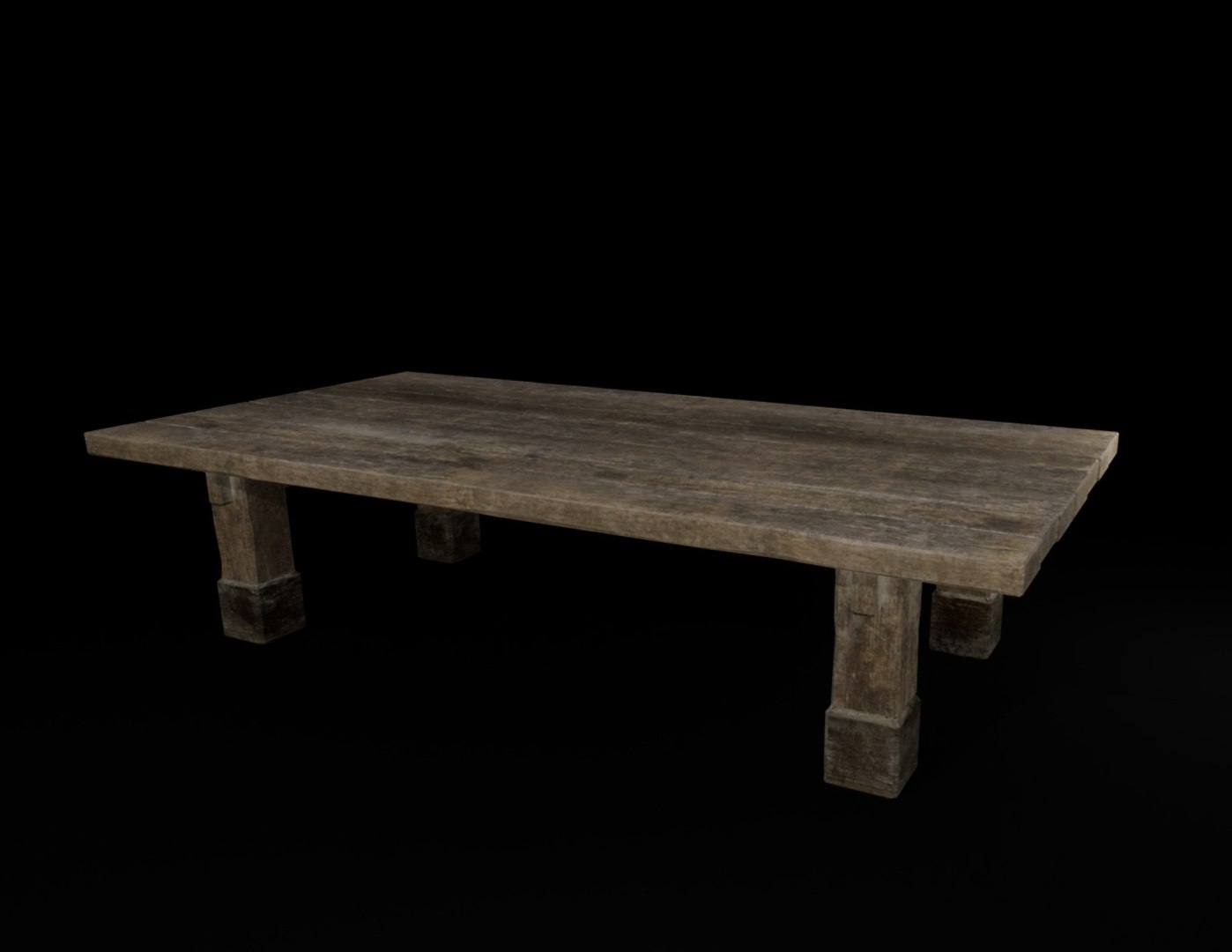3D Medieval Rough Table Model - TurboSquid 1551559