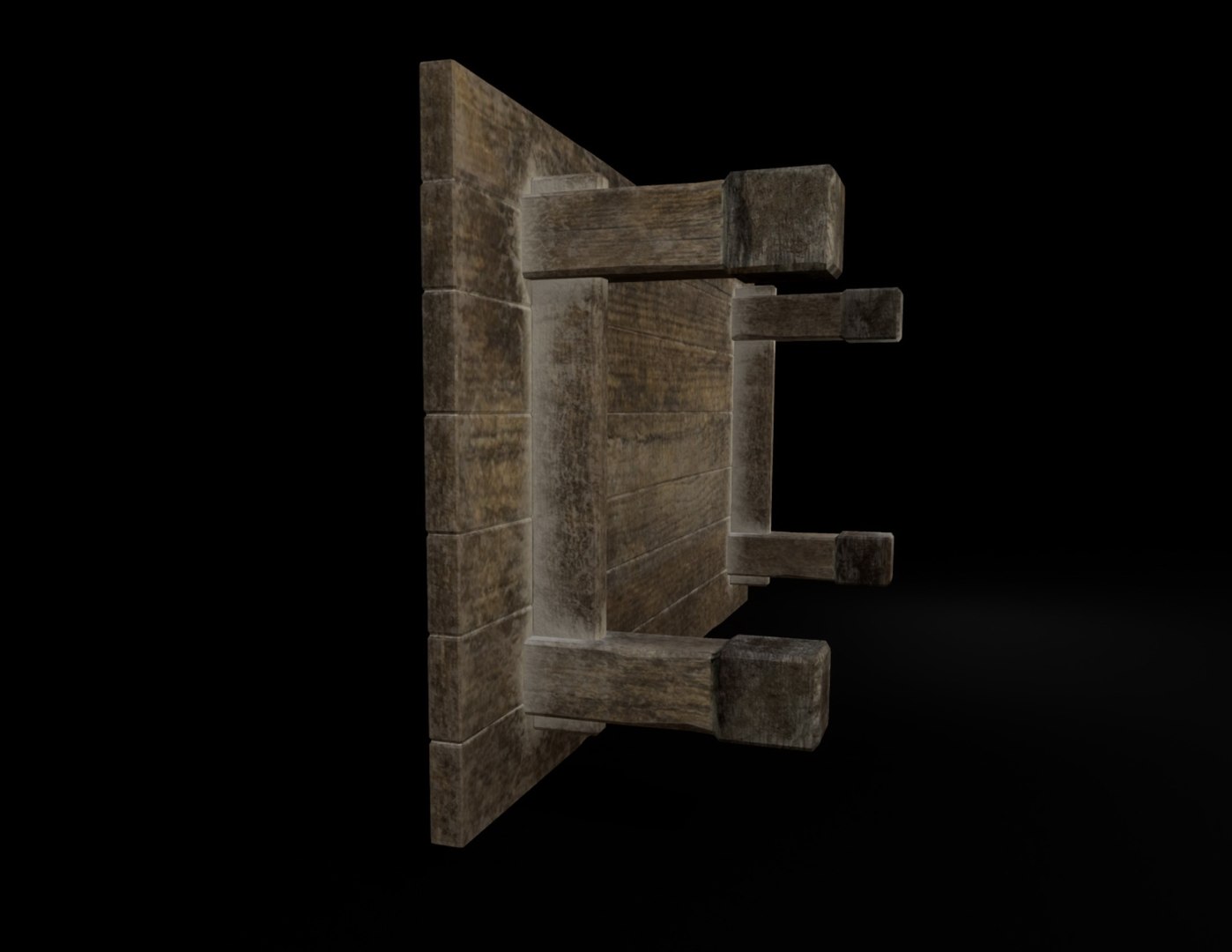 3D Medieval Rough Table Model - TurboSquid 1551559
