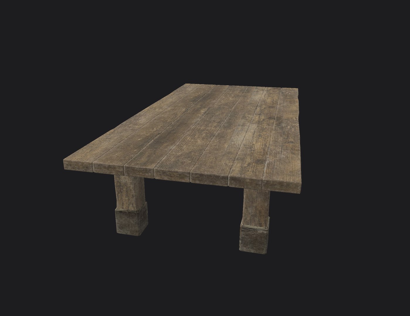 3D Medieval Rough Table Model - TurboSquid 1551559
