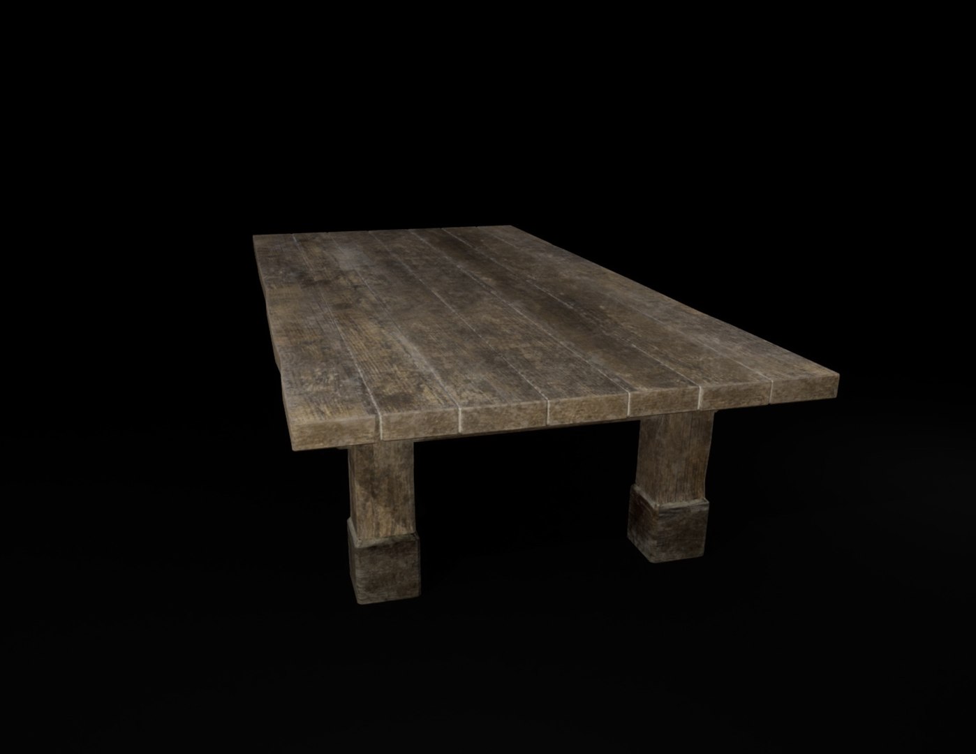 3D Medieval Rough Table Model - TurboSquid 1551559