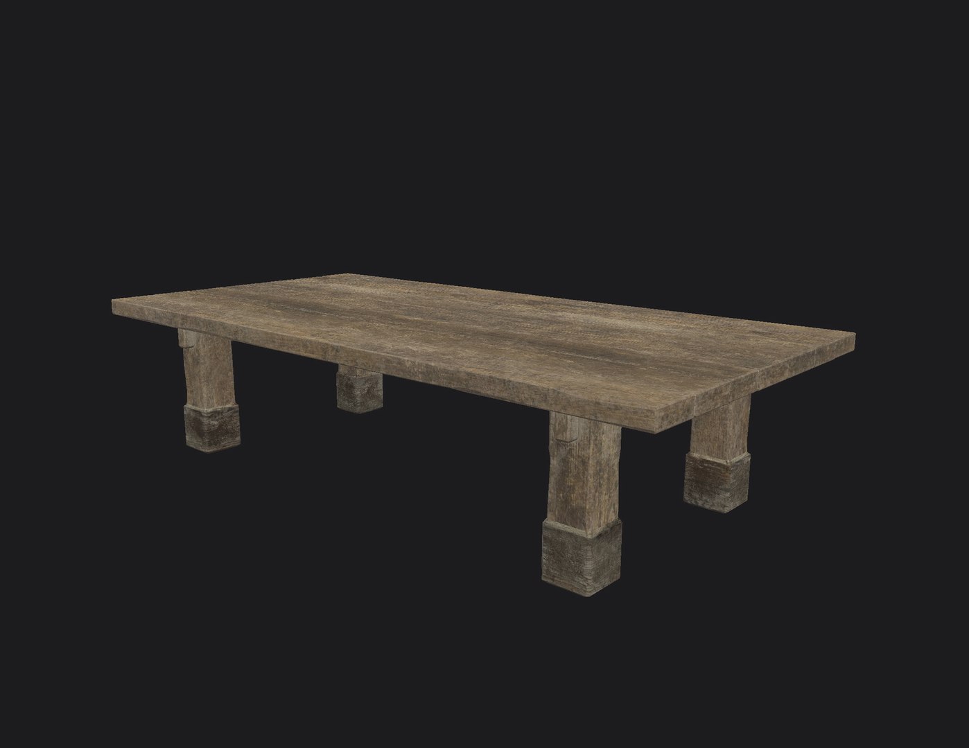3D Medieval Rough Table Model - TurboSquid 1551559