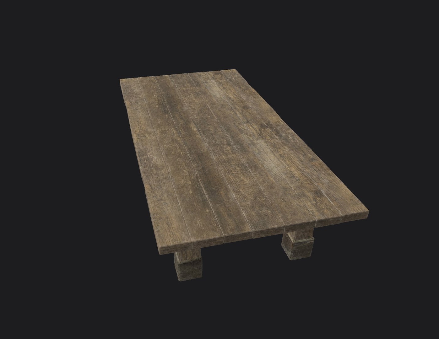 3D Medieval Rough Table Model - TurboSquid 1551559