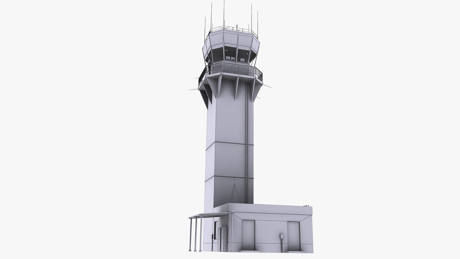 3D Air Traffic Tower - TurboSquid 1946312