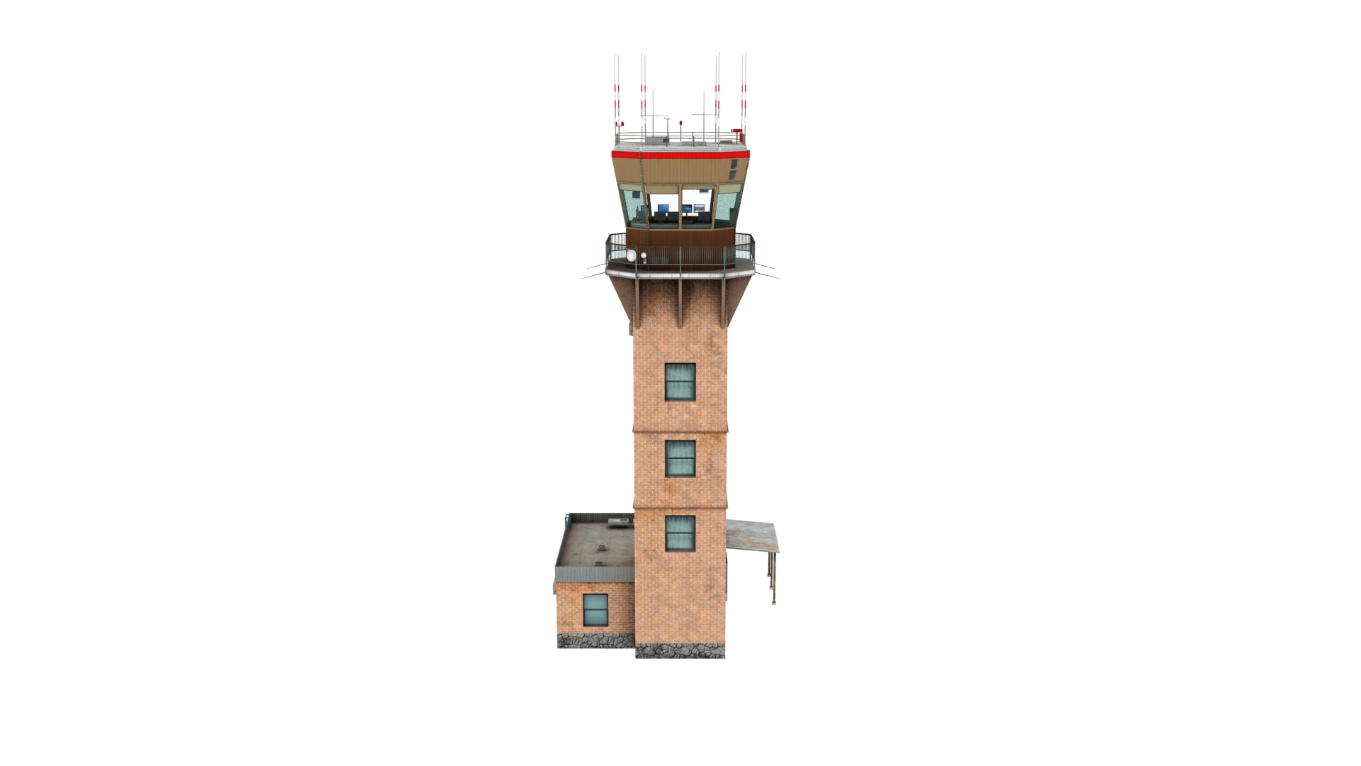 3D Air Traffic Tower - TurboSquid 1946312