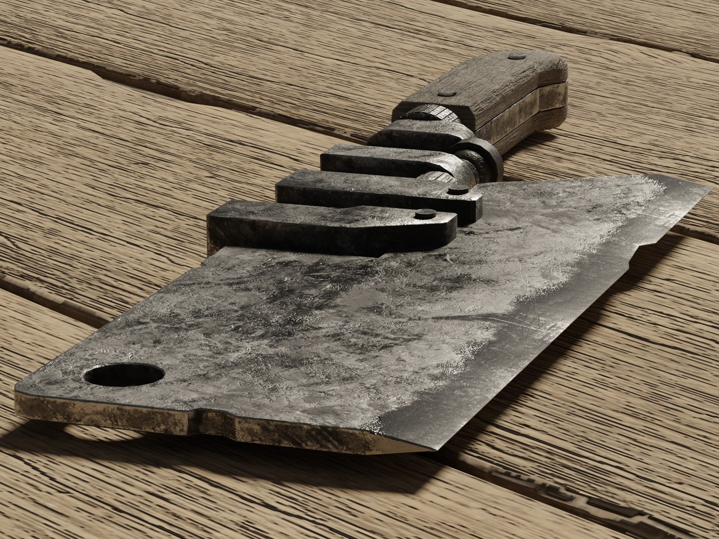 Rusty Cleaver 3D Model - TurboSquid 2202281
