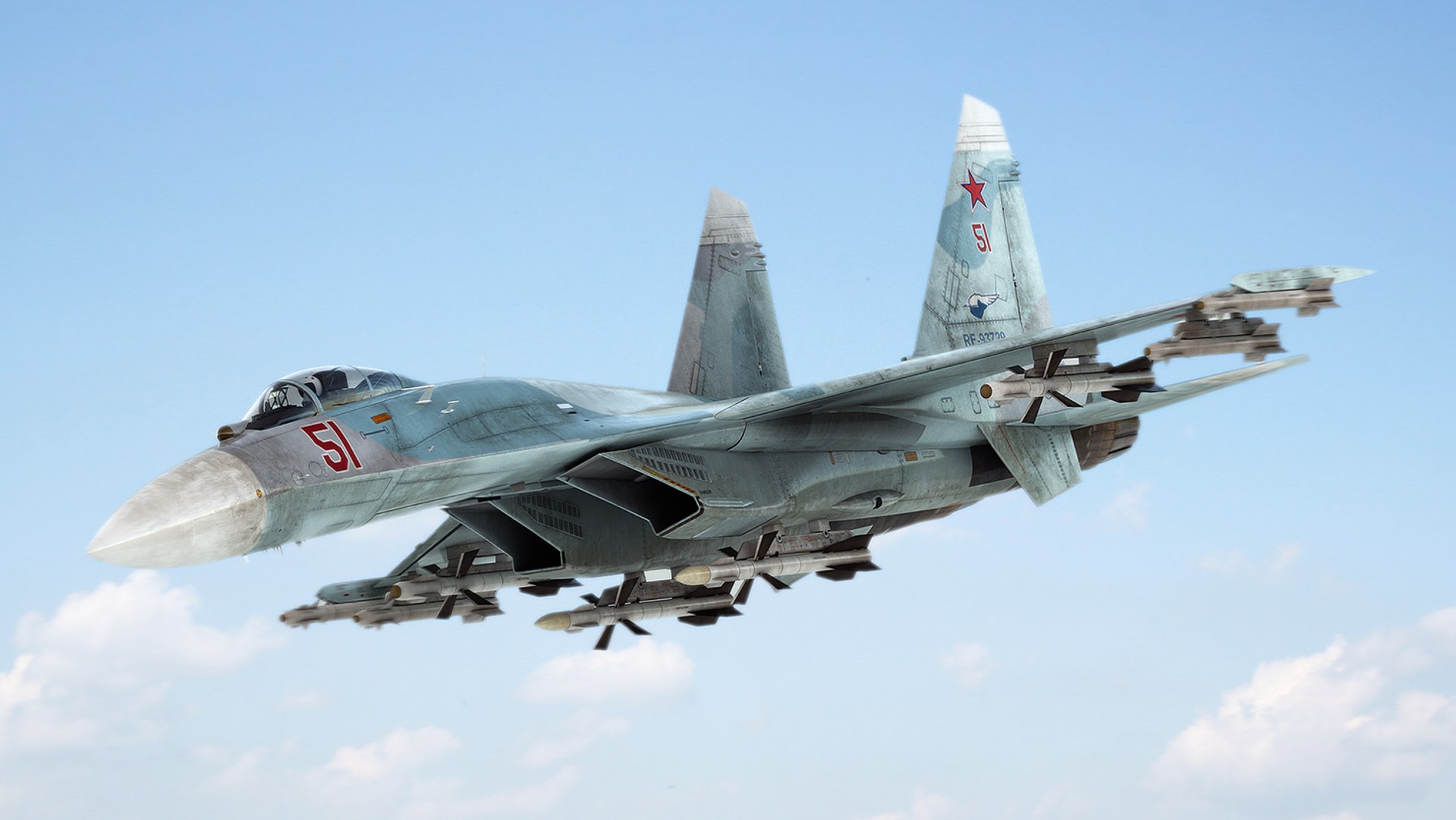 Sukhoi Su-27 3D Model - TurboSquid 1289314