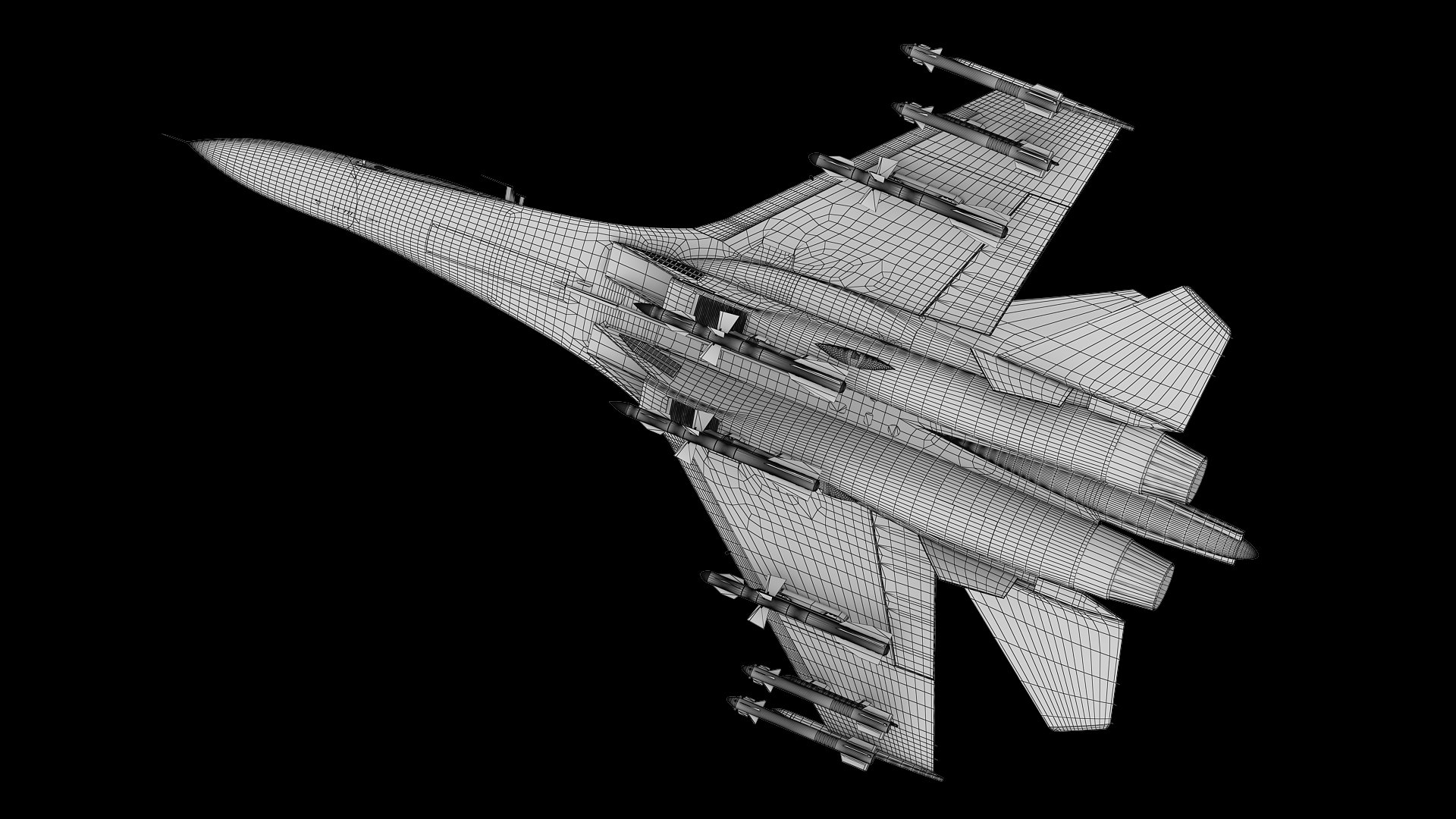Sukhoi Su-27 3D Model - TurboSquid 1289314