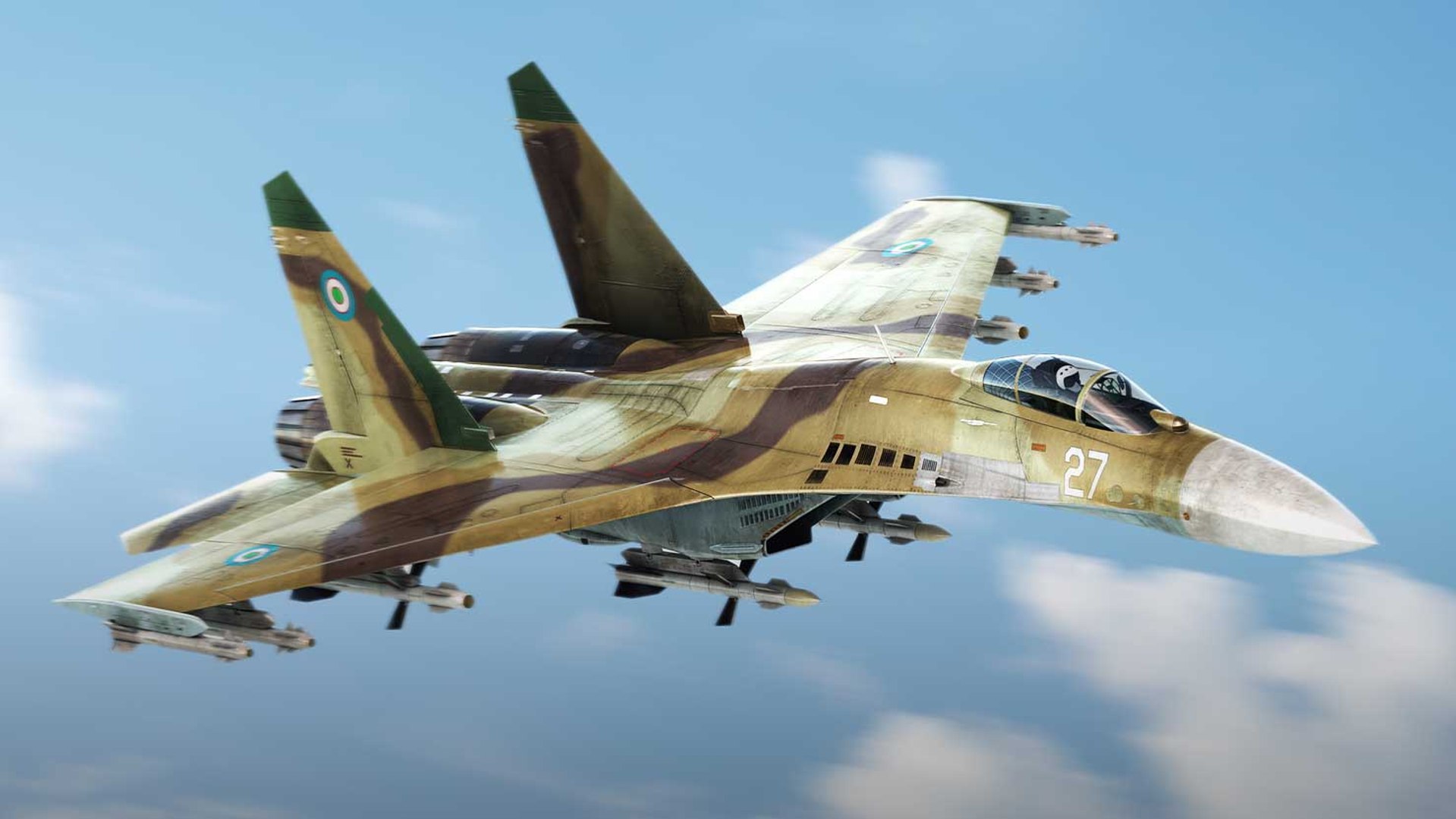 Sukhoi Su-27 3D Model - TurboSquid 1289314
