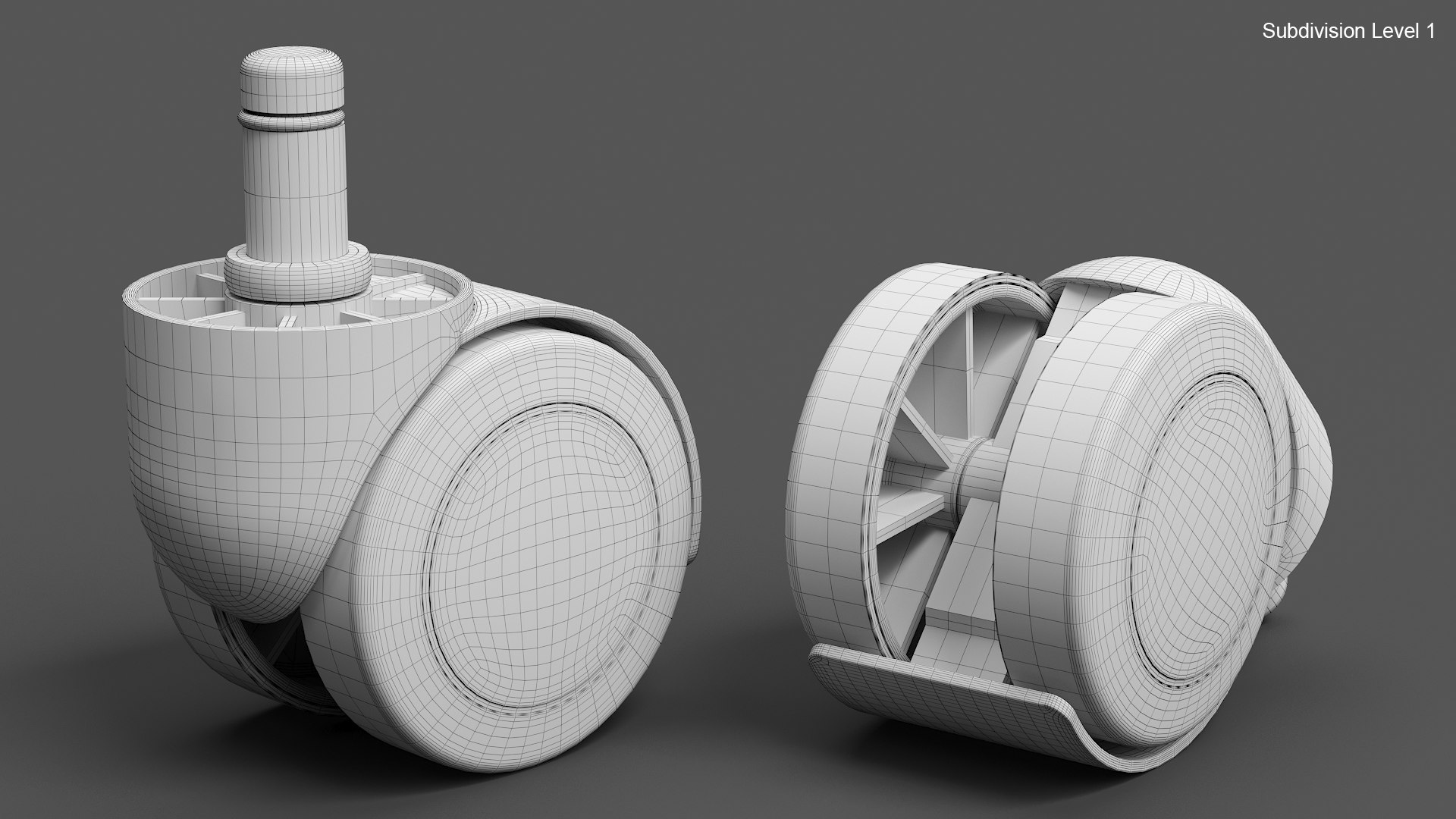 Caster Wheel 02 3D Model - TurboSquid 1759957
