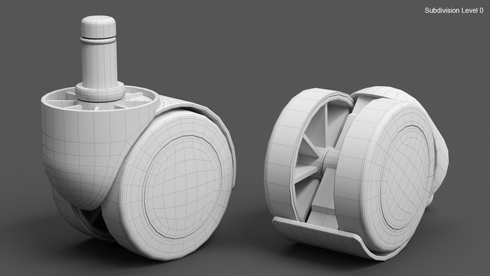 Caster Wheel 02 3D Model - TurboSquid 1759957