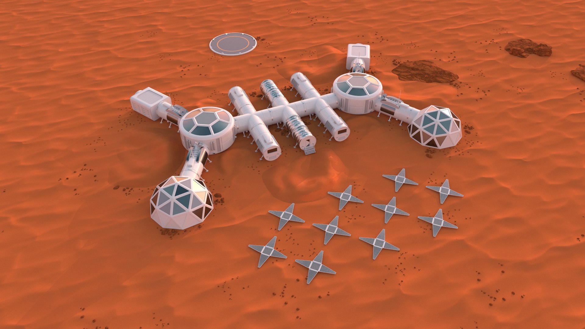 Mars City 3D Model - TurboSquid 1876661