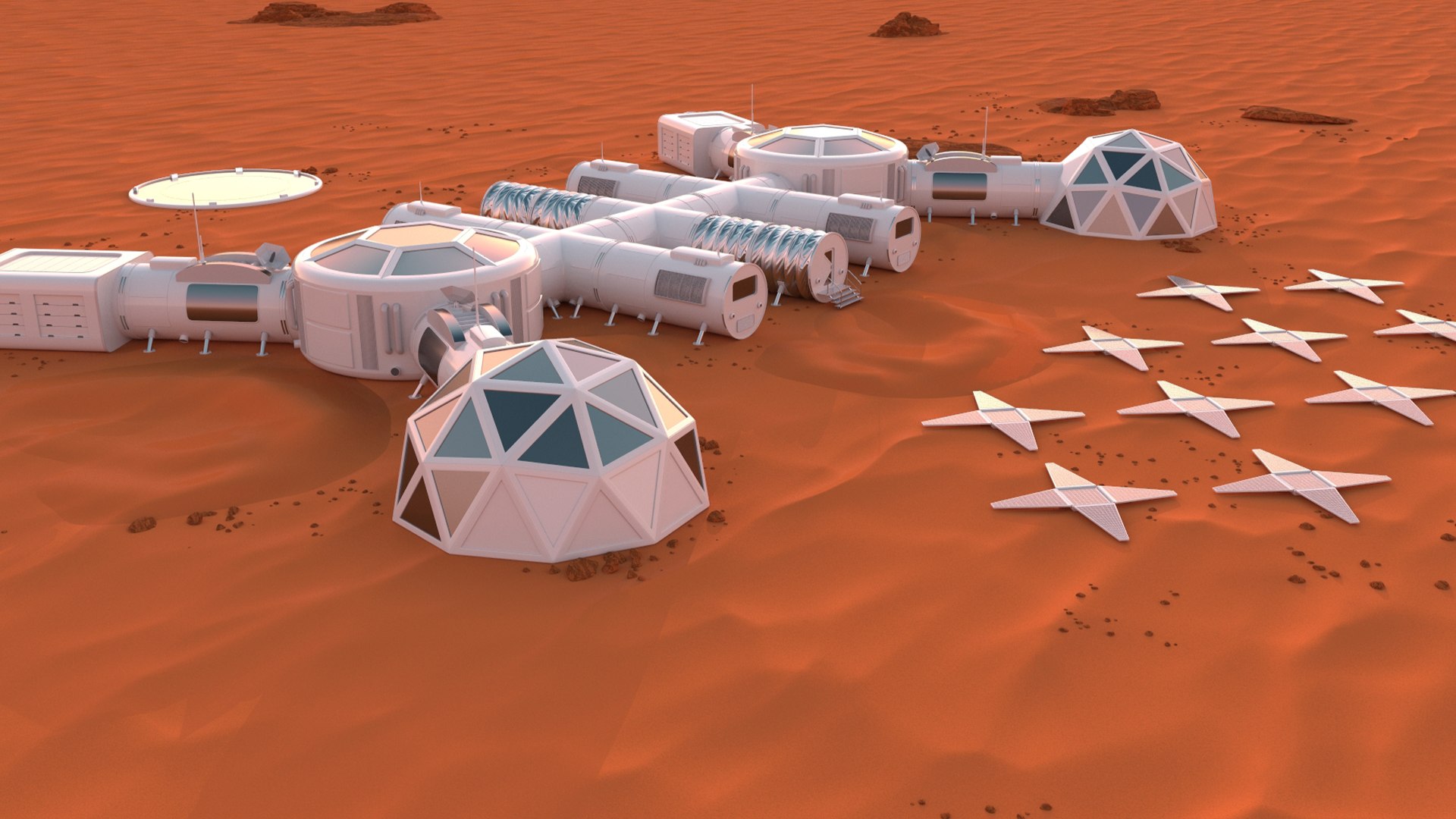 Mars City 3D Model - TurboSquid 1876661