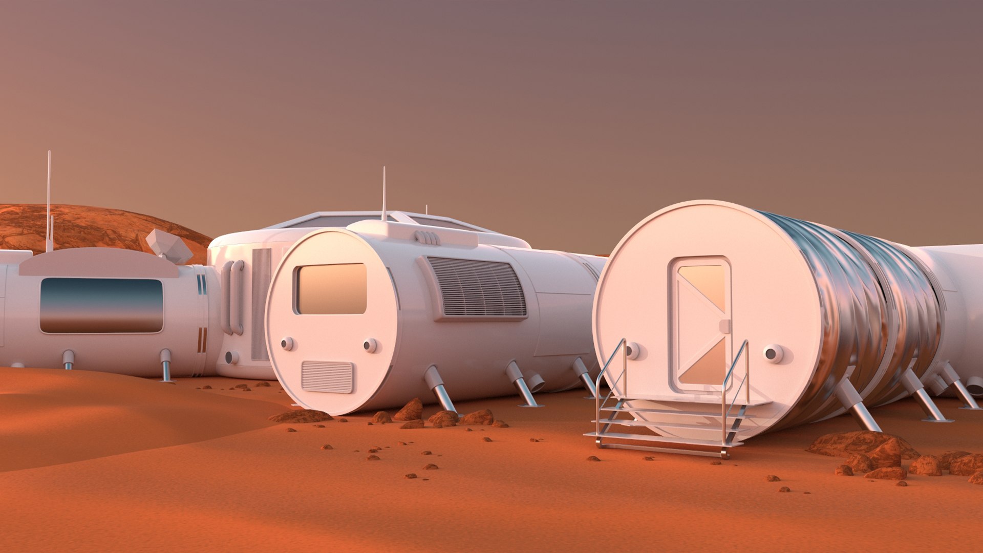 Mars City 3D Model - TurboSquid 1876661
