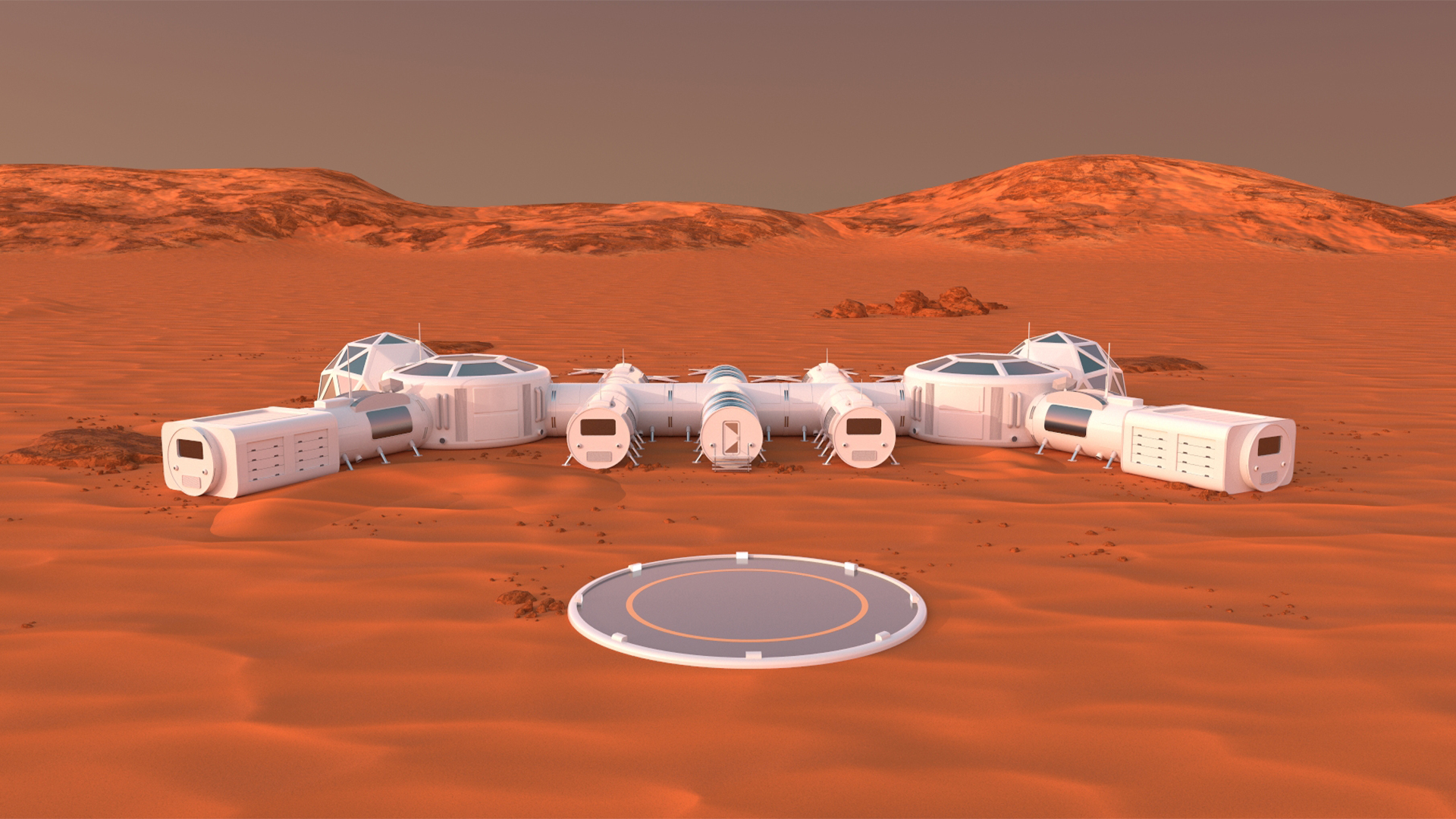 Mars City 3D Model - TurboSquid 1876661