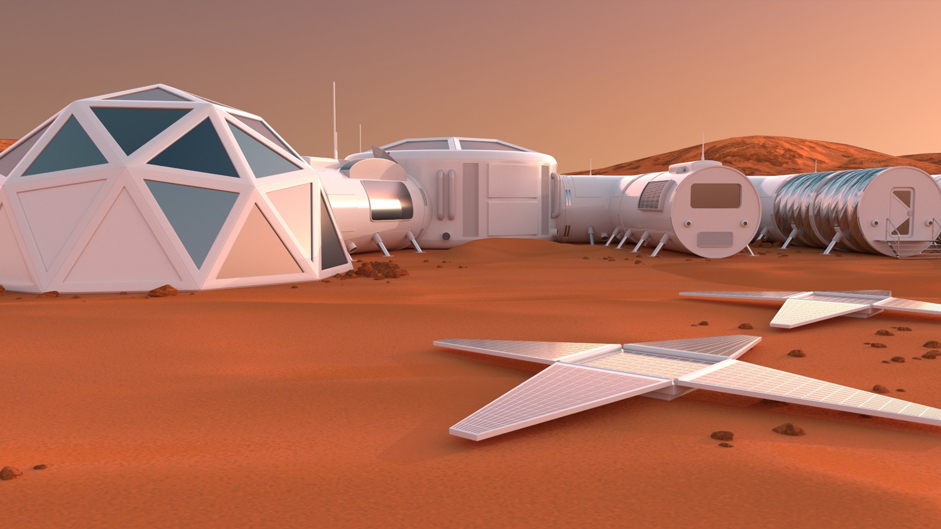 Mars City 3D Model - TurboSquid 1876661
