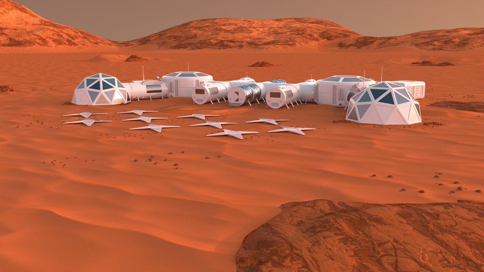 Mars City 3D Model - TurboSquid 1876661