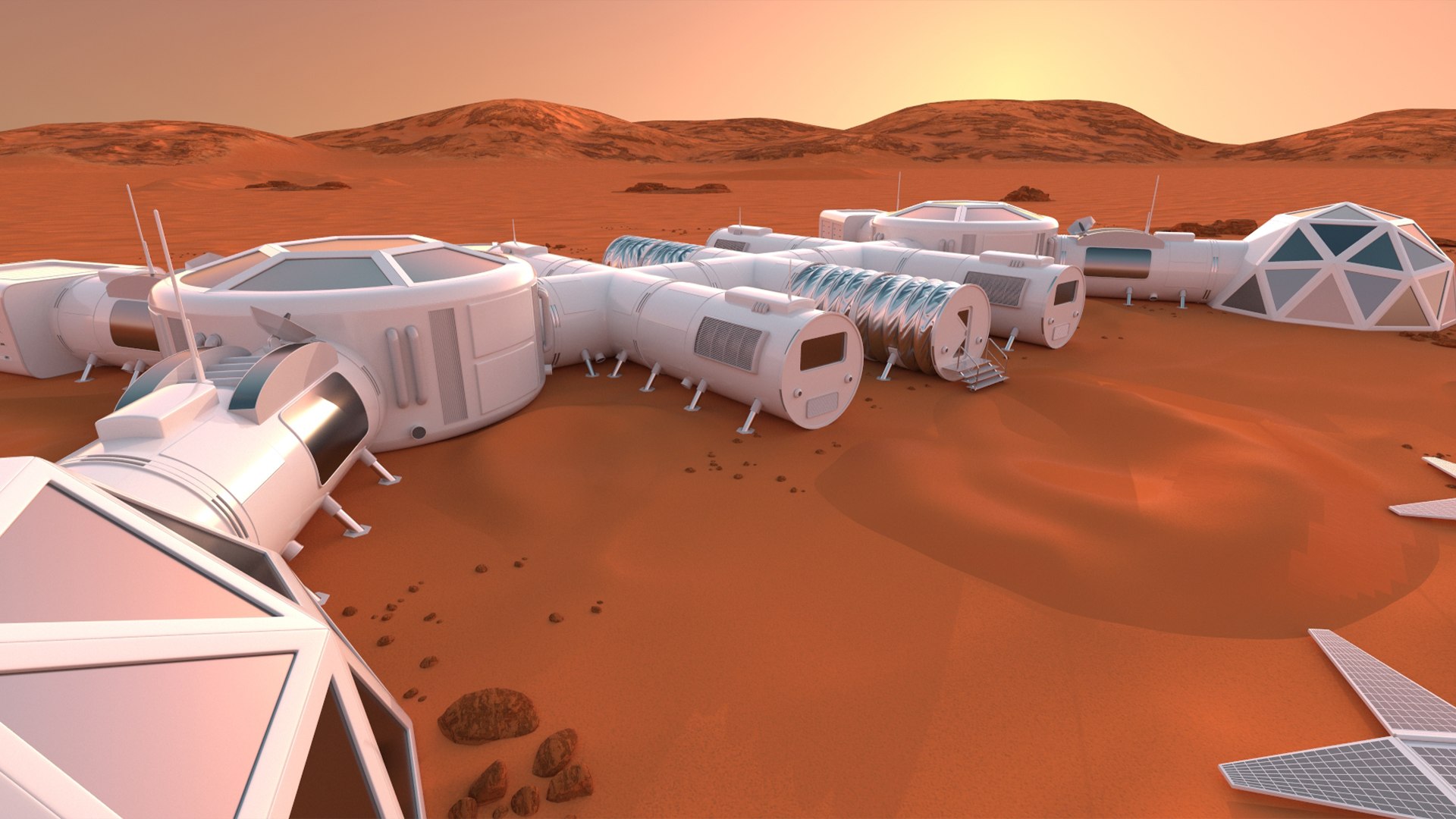 Mars City 3D Model - TurboSquid 1876661