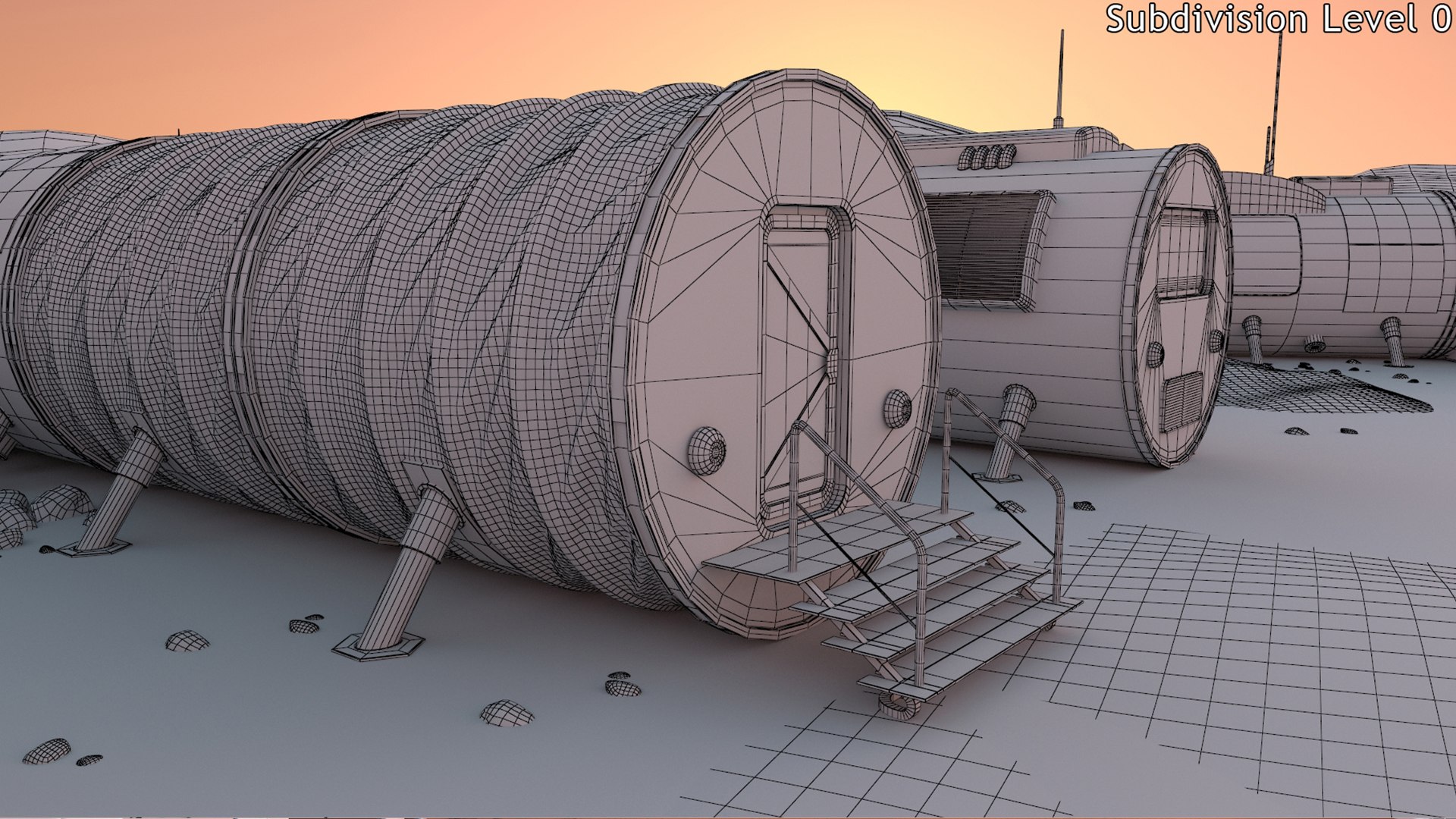 Mars City 3D Model - TurboSquid 1876661