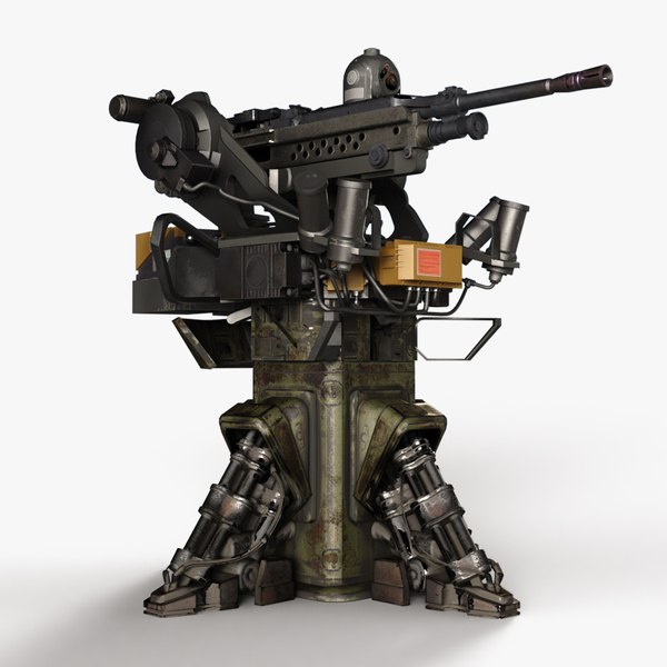 modelo 3d Torreta automática - TurboSquid 2183490