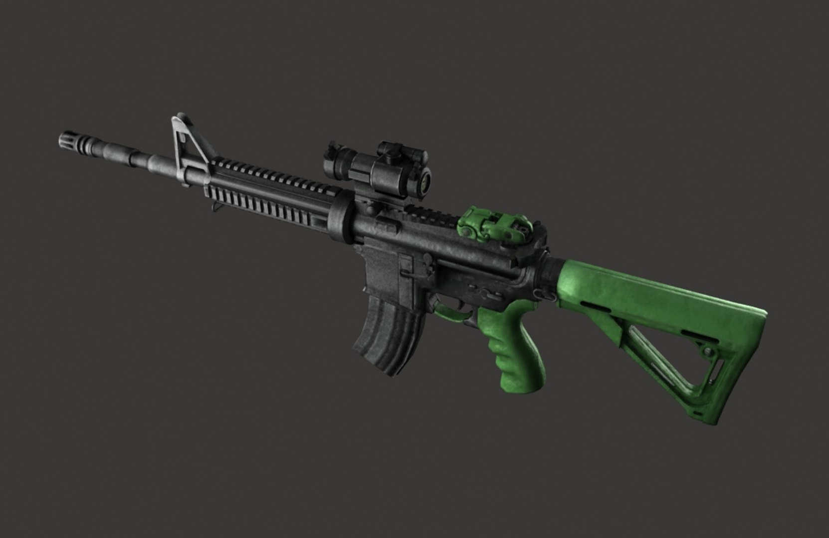 M4 machine guns carbines 3D model - TurboSquid 1654069