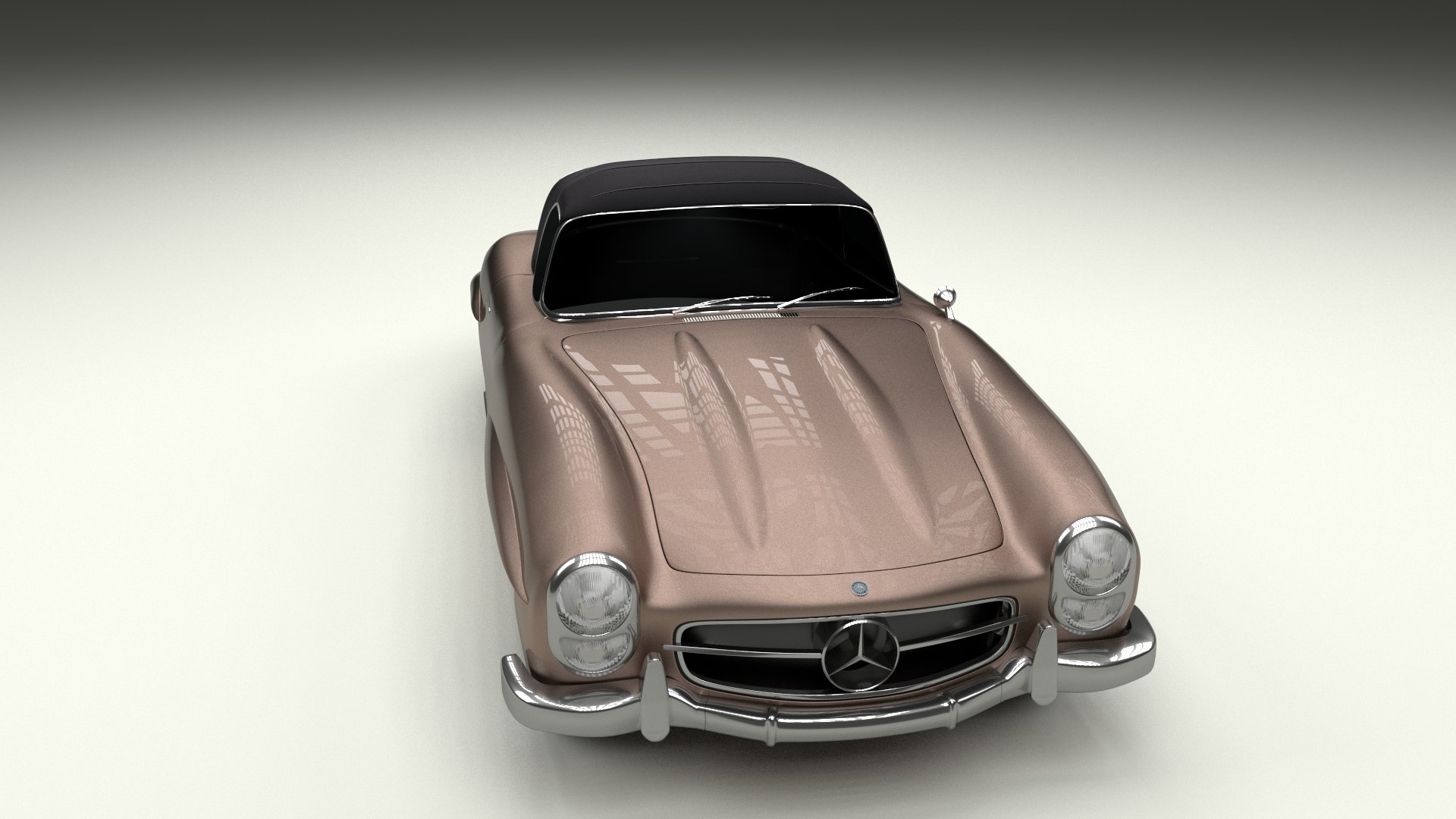 3dsmax mercedes 300sl roadster