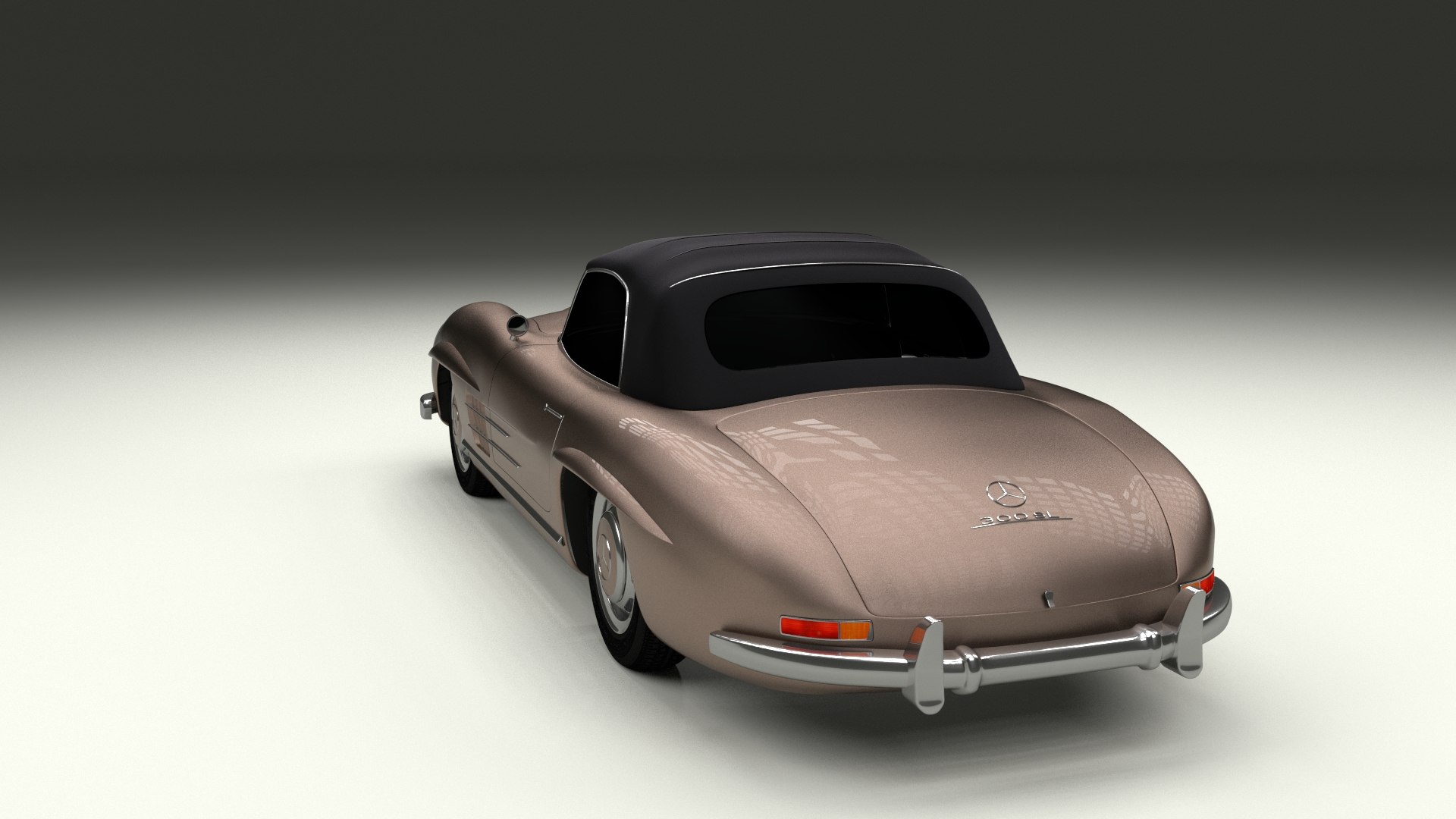 3dsmax mercedes 300sl roadster