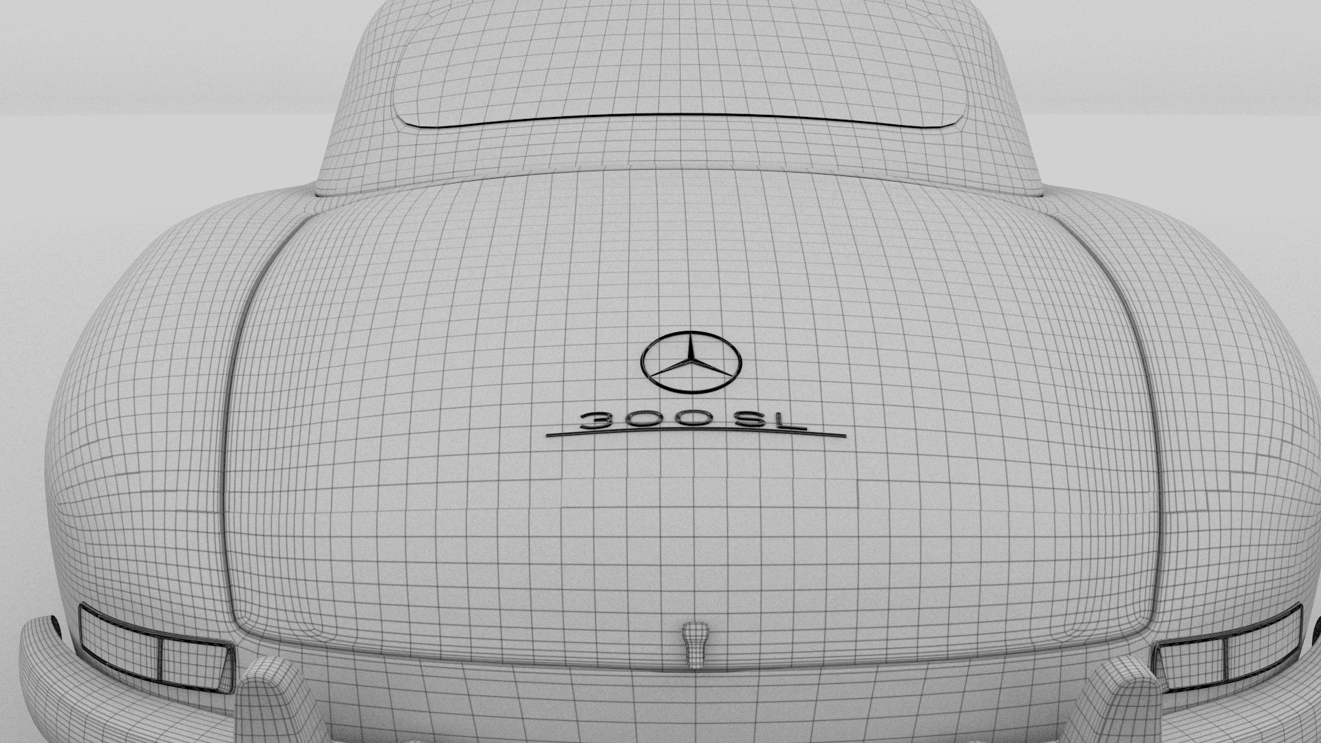 3dsmax mercedes 300sl roadster