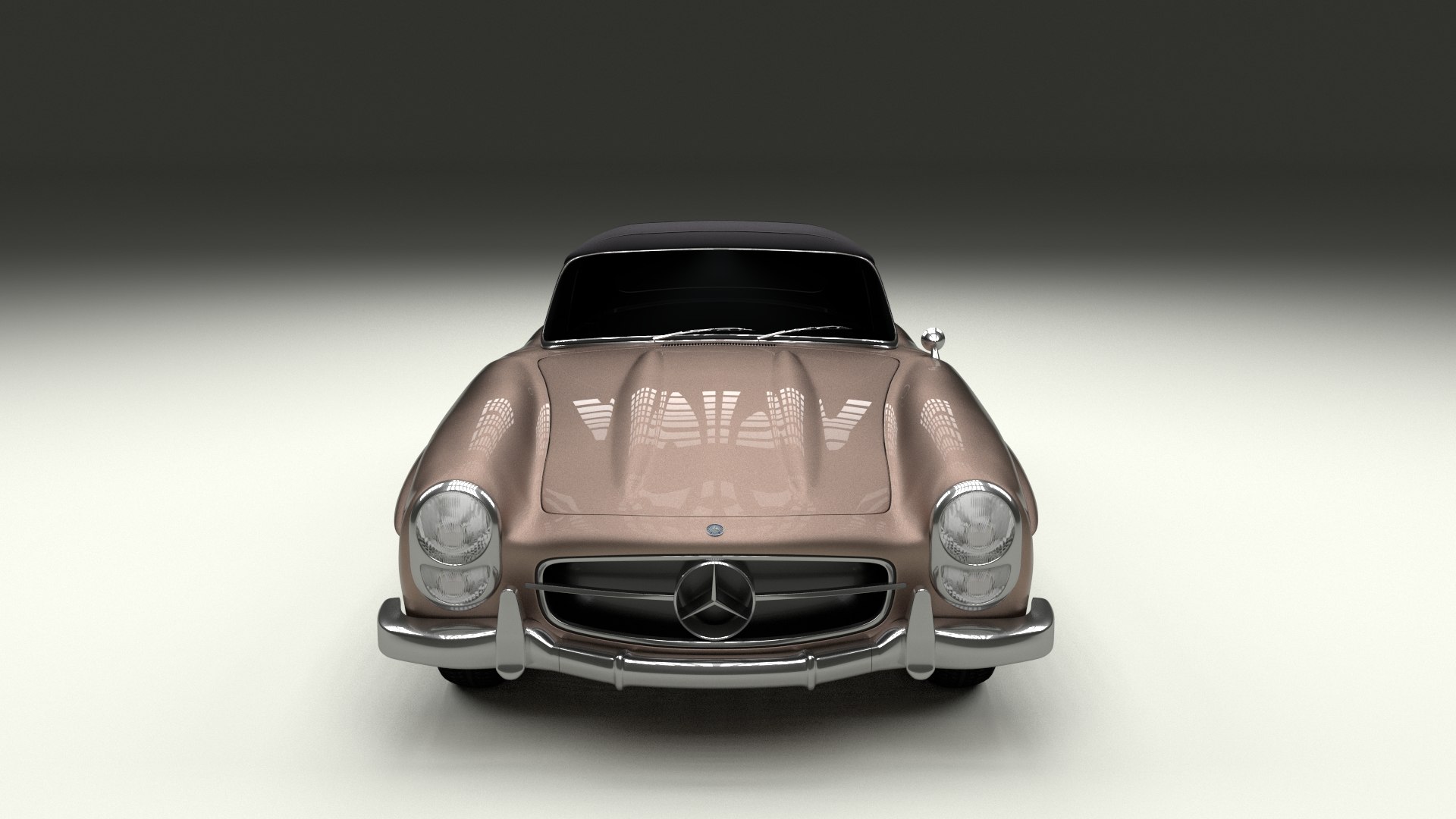3dsmax mercedes 300sl roadster