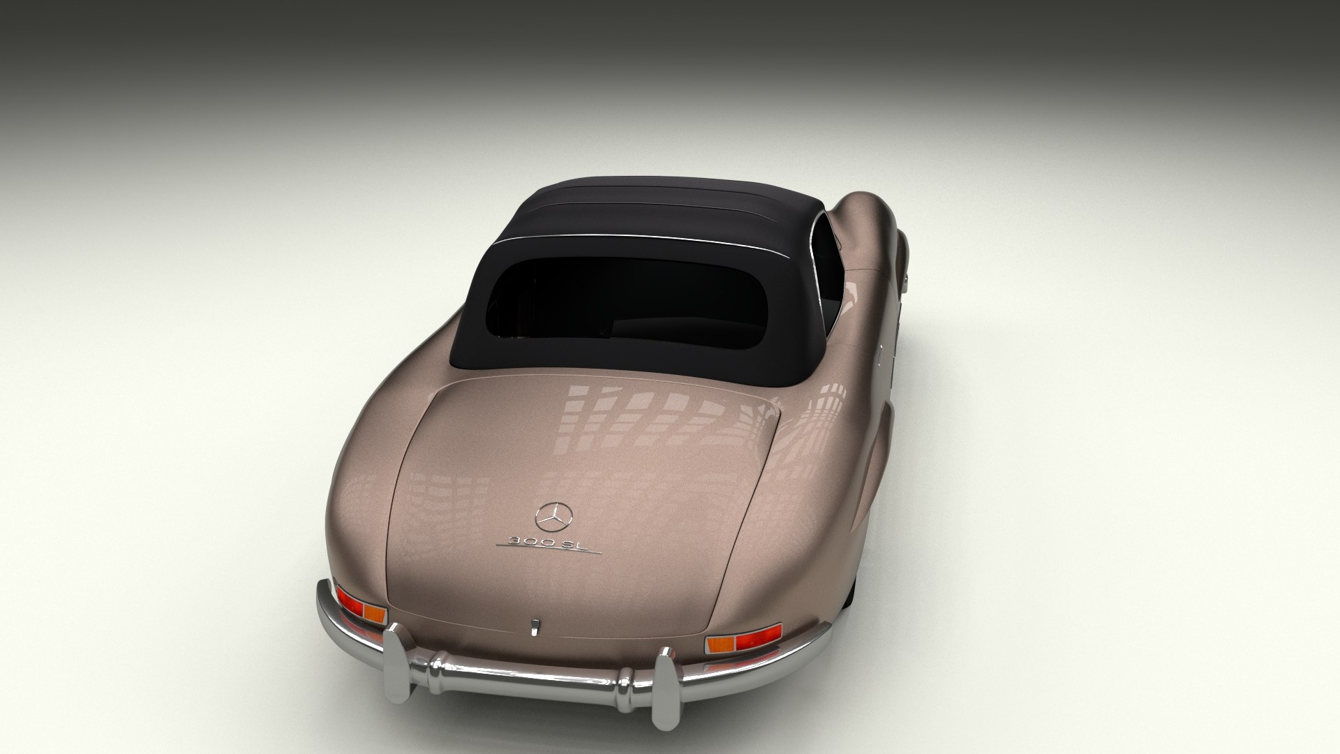 3dsmax mercedes 300sl roadster