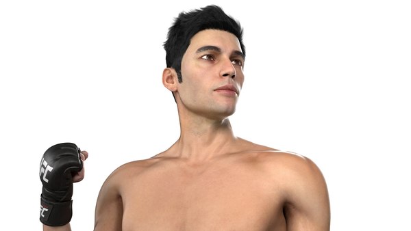 modelo 3d Luchador de UFC MMA en pose de piel - TurboSquid 2333990