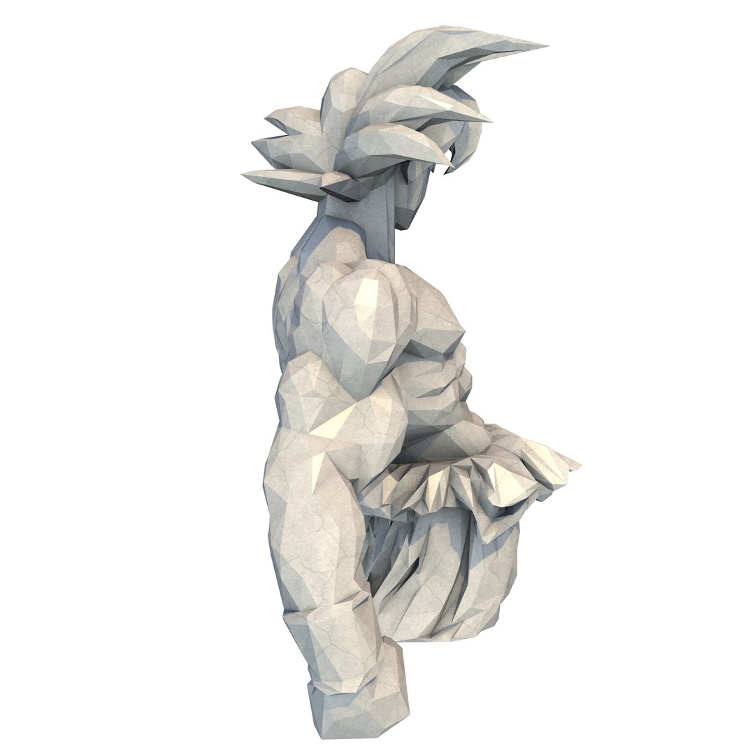 Goku Dragon Ball Low Poly 8 3D Model - TurboSquid 2417999