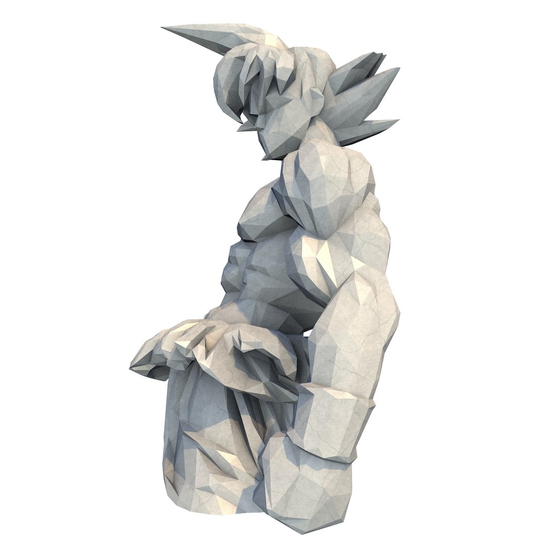 Goku Dragon Ball Low Poly 8 3D Model - TurboSquid 2417999