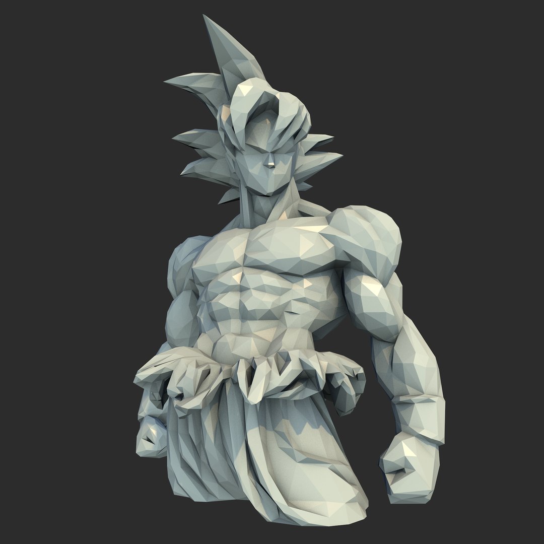 Goku Dragon Ball Low Poly 8 3D Model - TurboSquid 2417999