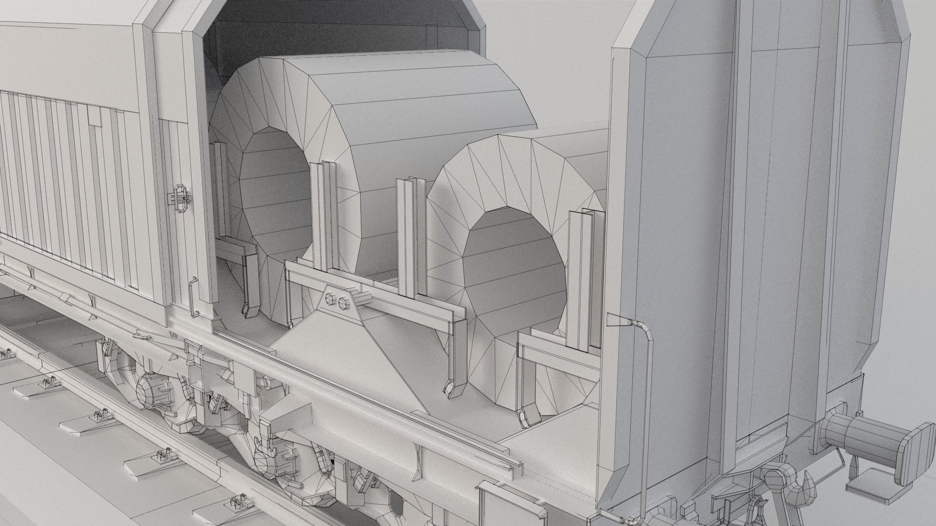 3D Container Train Model - TurboSquid 1527226