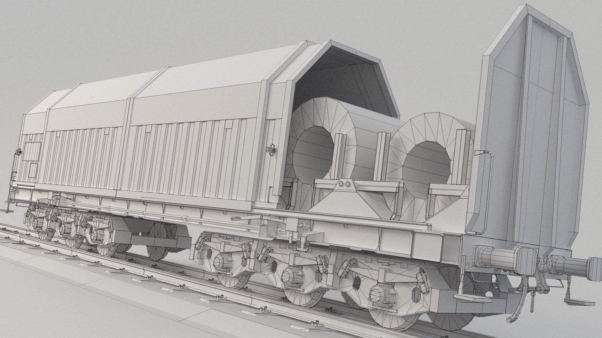3D Container Train Model - TurboSquid 1527226