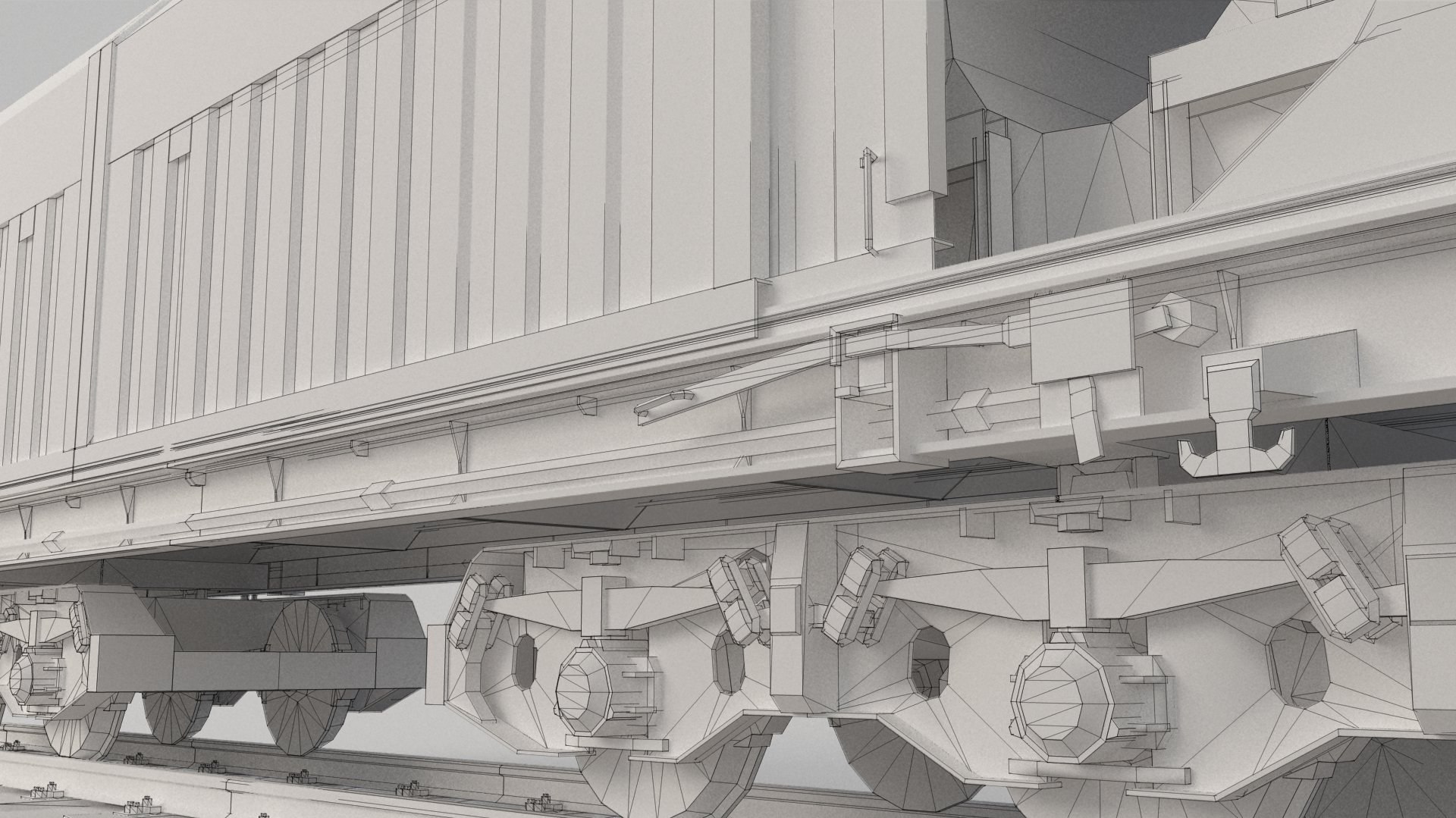 3D Container Train Model - TurboSquid 1527226
