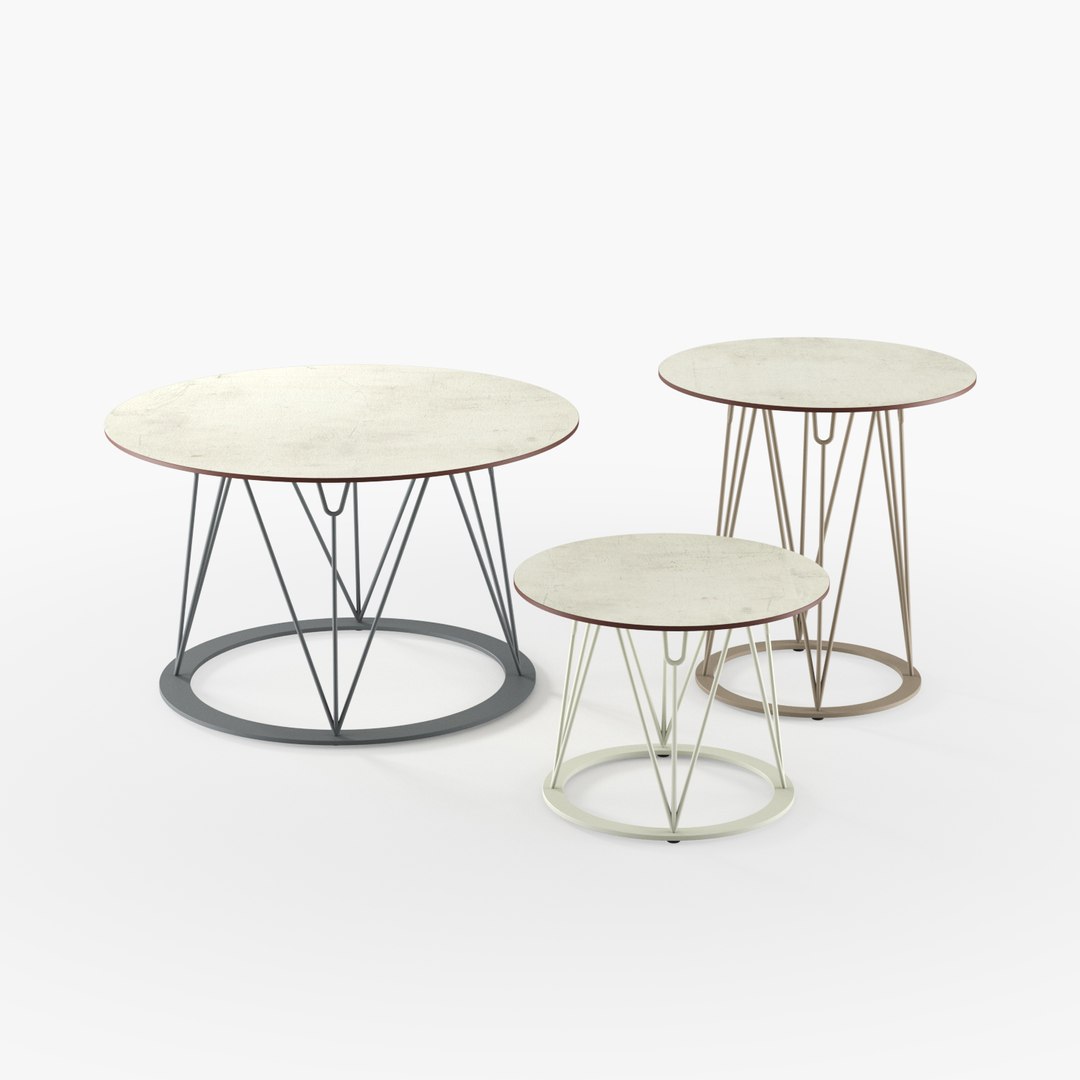 ATAMAN Mesh Coffee Table Set 3D Model - TurboSquid 2281117